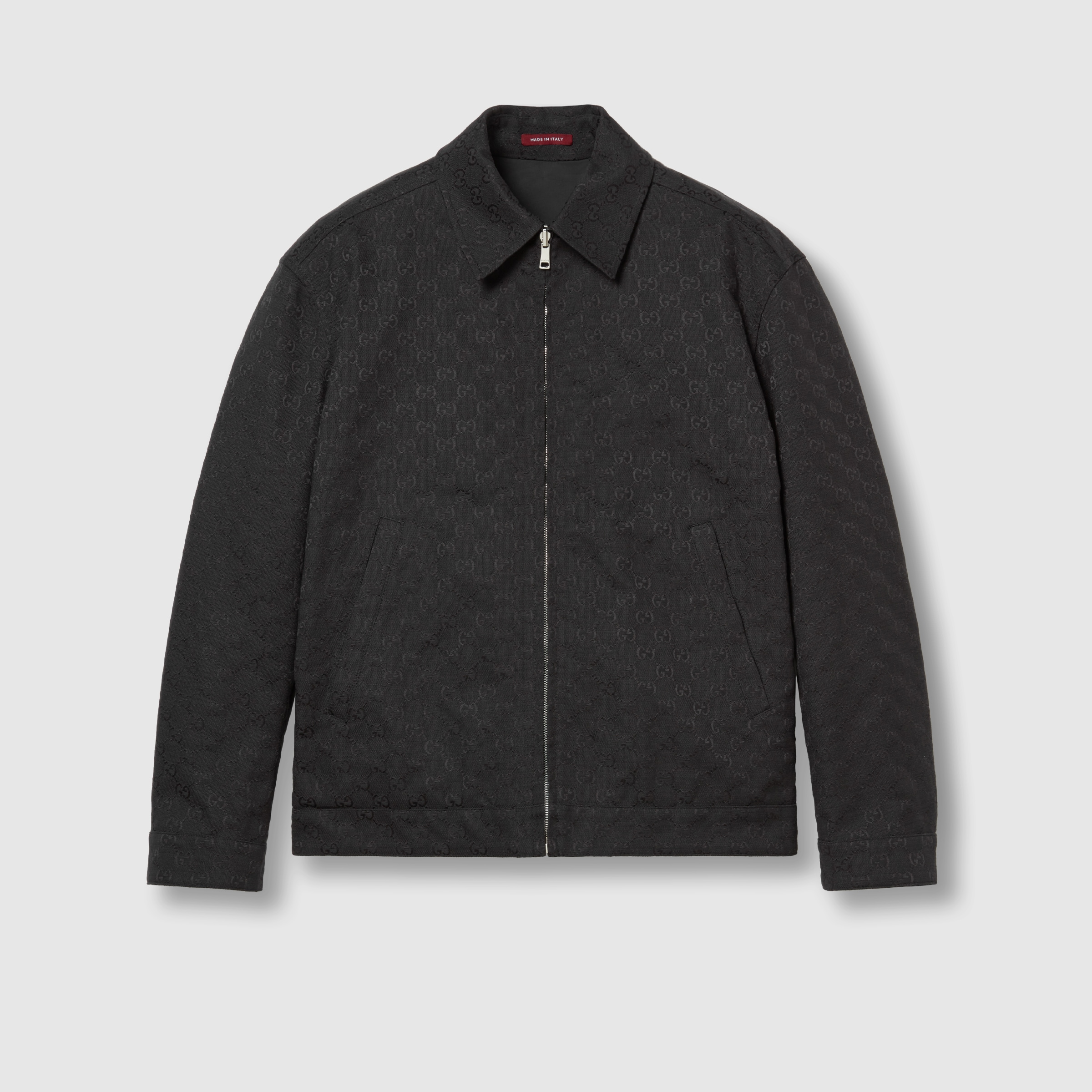 黑色、米色及烏木色雙面尼龍及GG帆布外套 | GUCCI® 香港