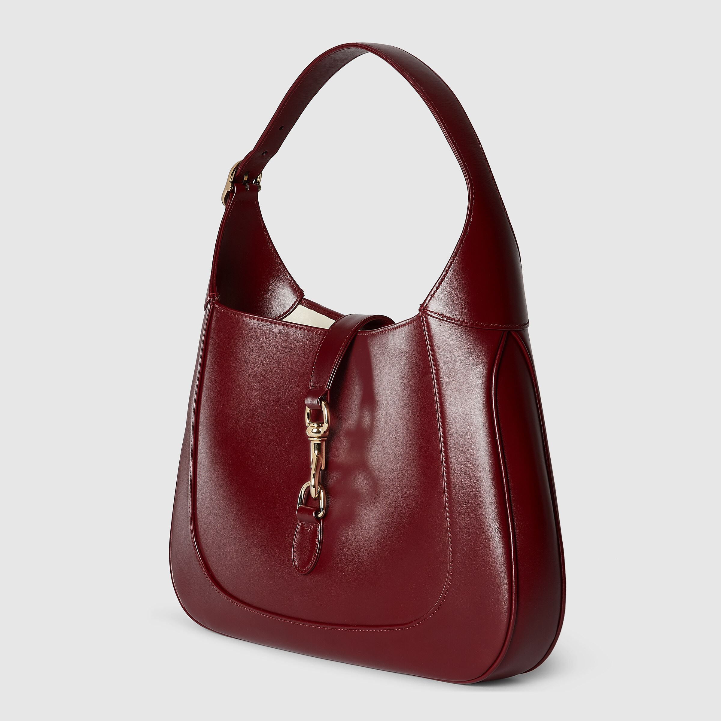 Gucci Jackie medium shoulder bag in Rosso Ancora leather | GUCCI® PT