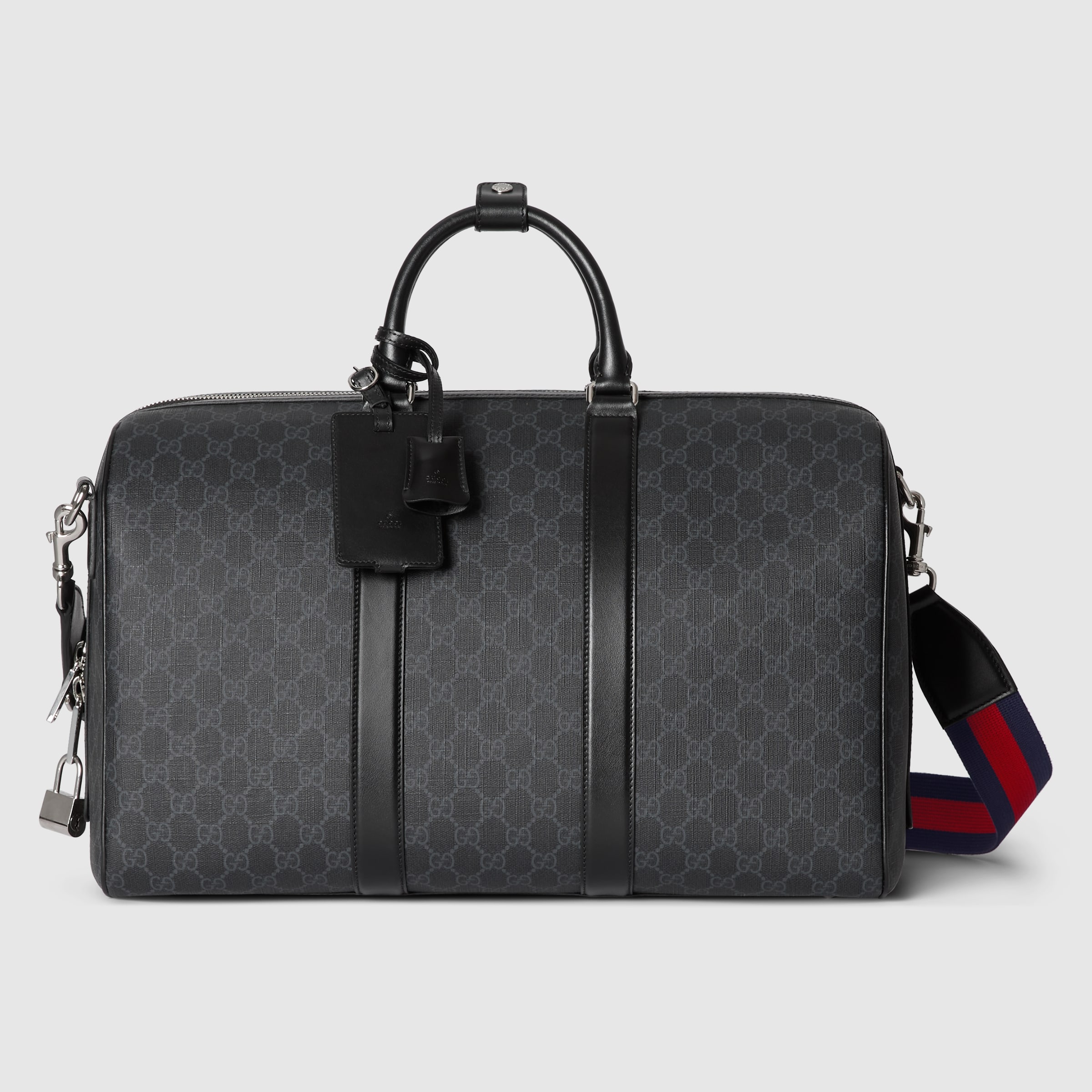 GG duffle bag in black GG Supreme | GUCCI® Australia
