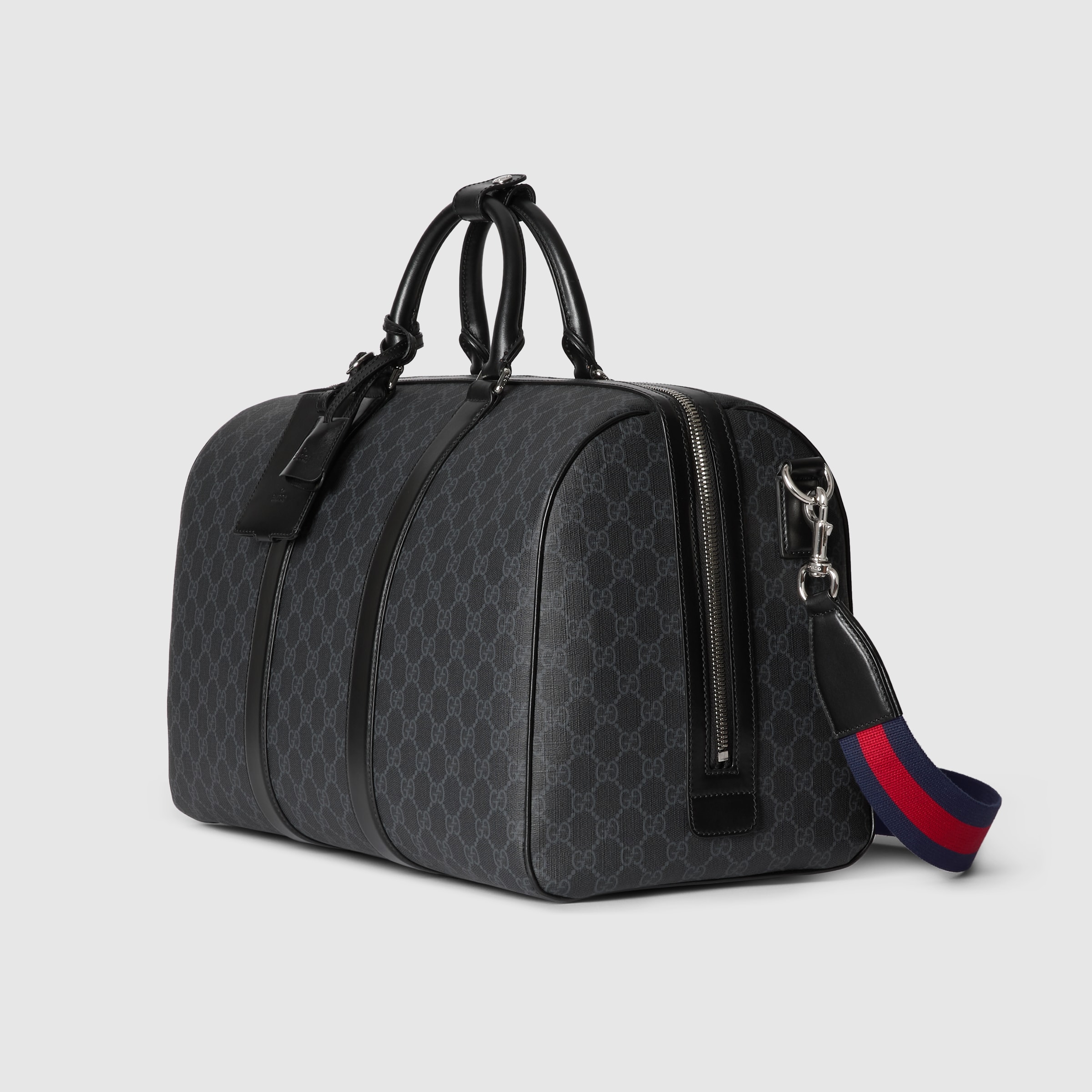 GG duffle bag in black GG Supreme | GUCCI® Australia