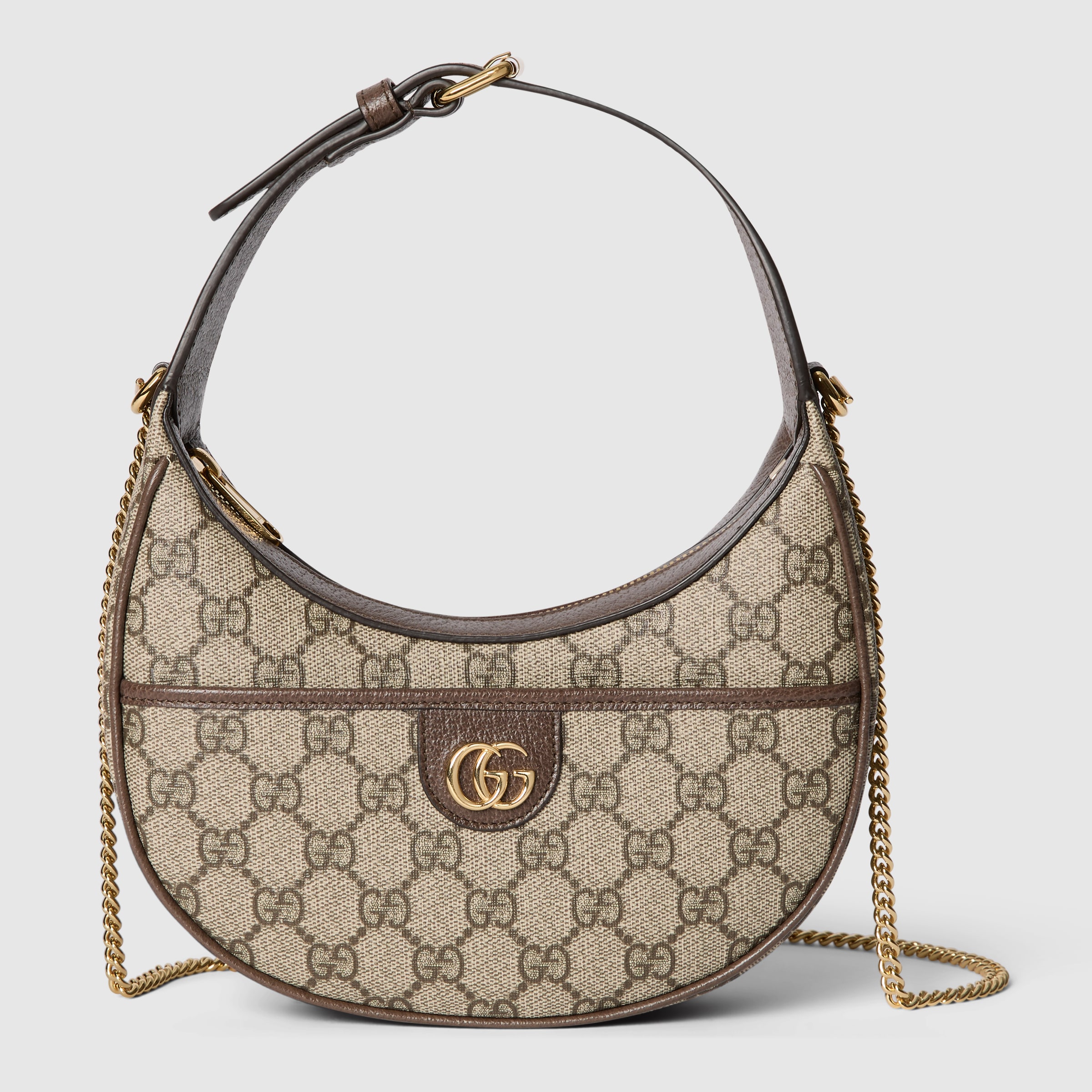 Ophidia super mini shoulder bag in beige and ebony GG Supreme | GUCCI ...