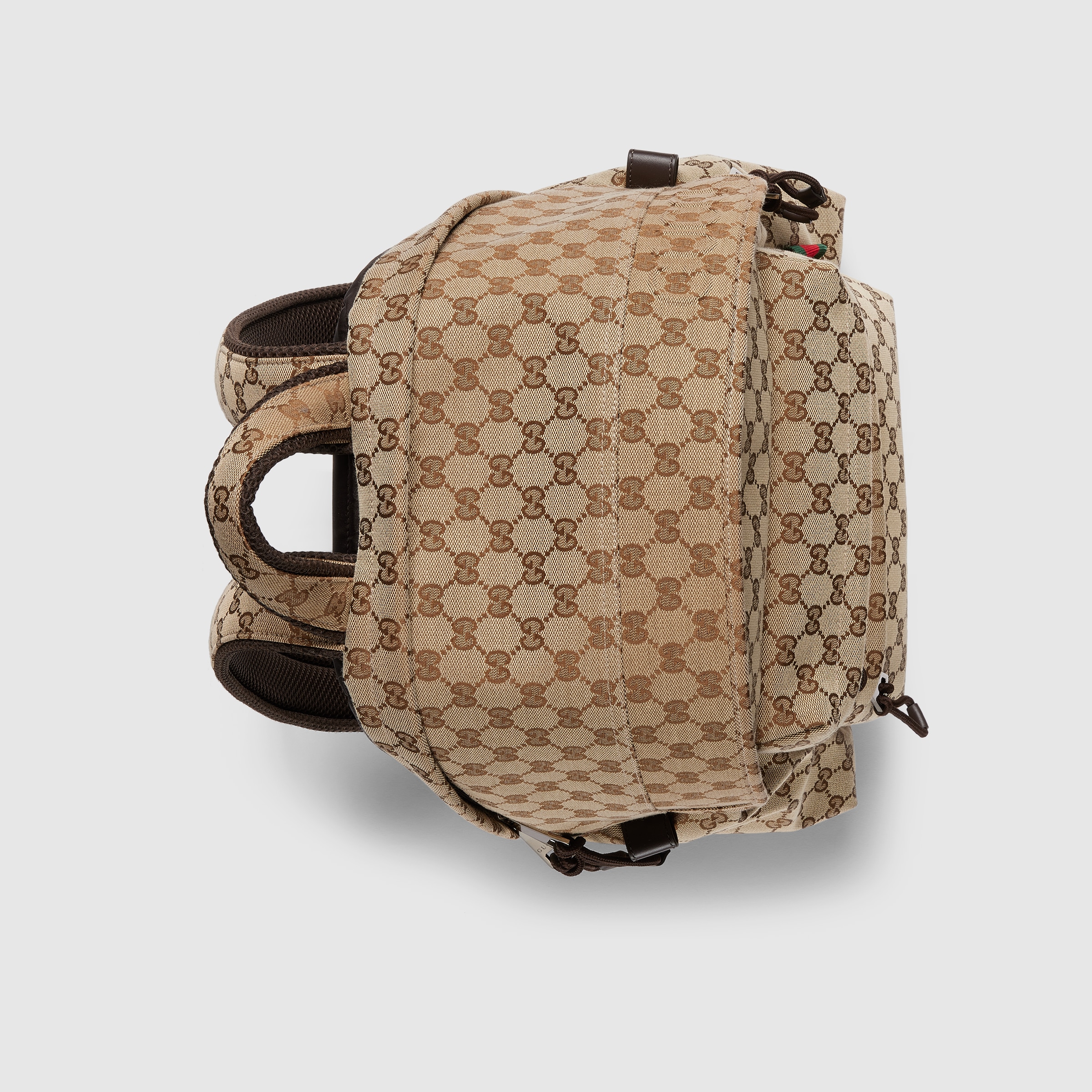 GG canvas medium backpack in beige and dark brown GG canvas | GUCCI® UK