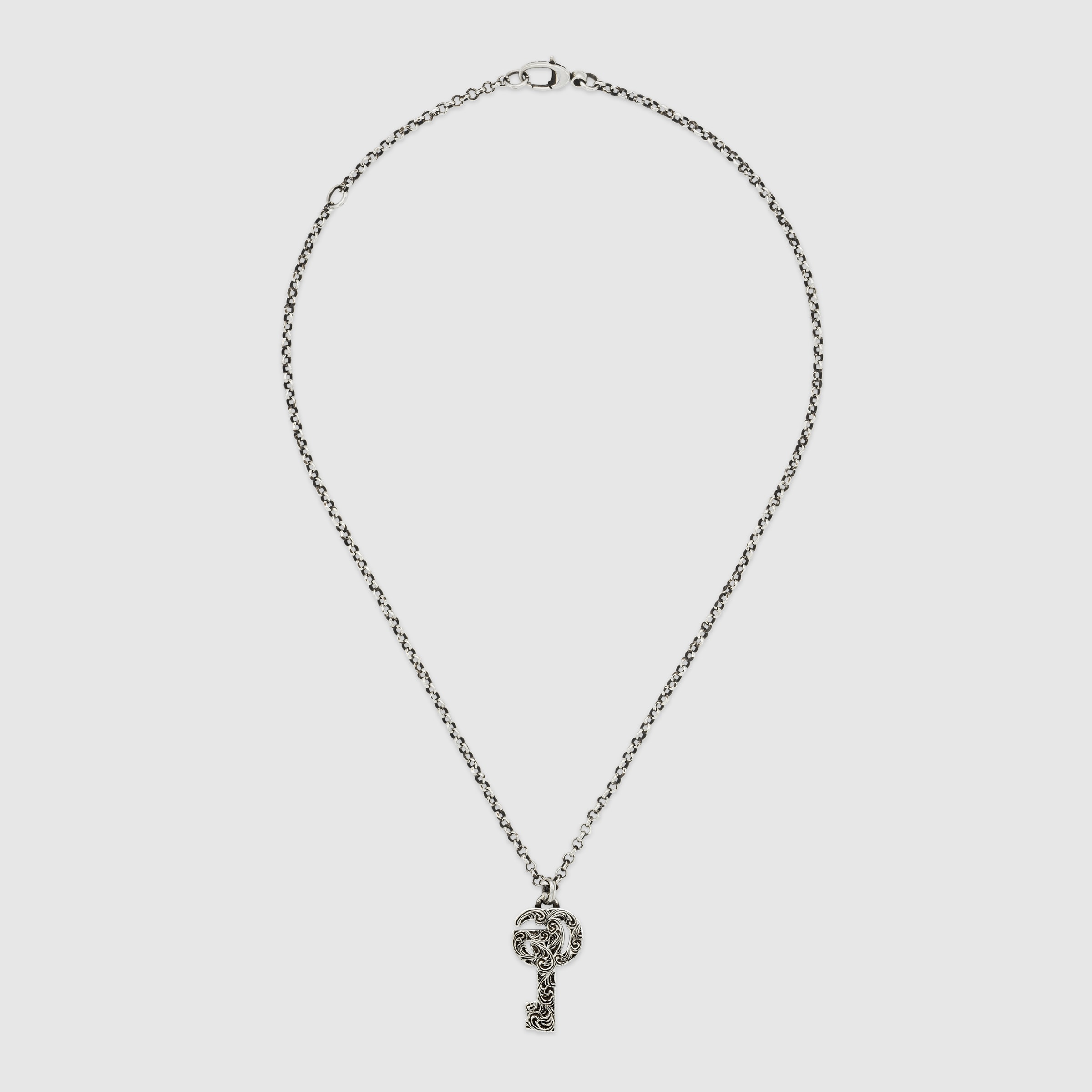 Double G Key Necklace In 925 Sterling Silver | GUCCI® US
