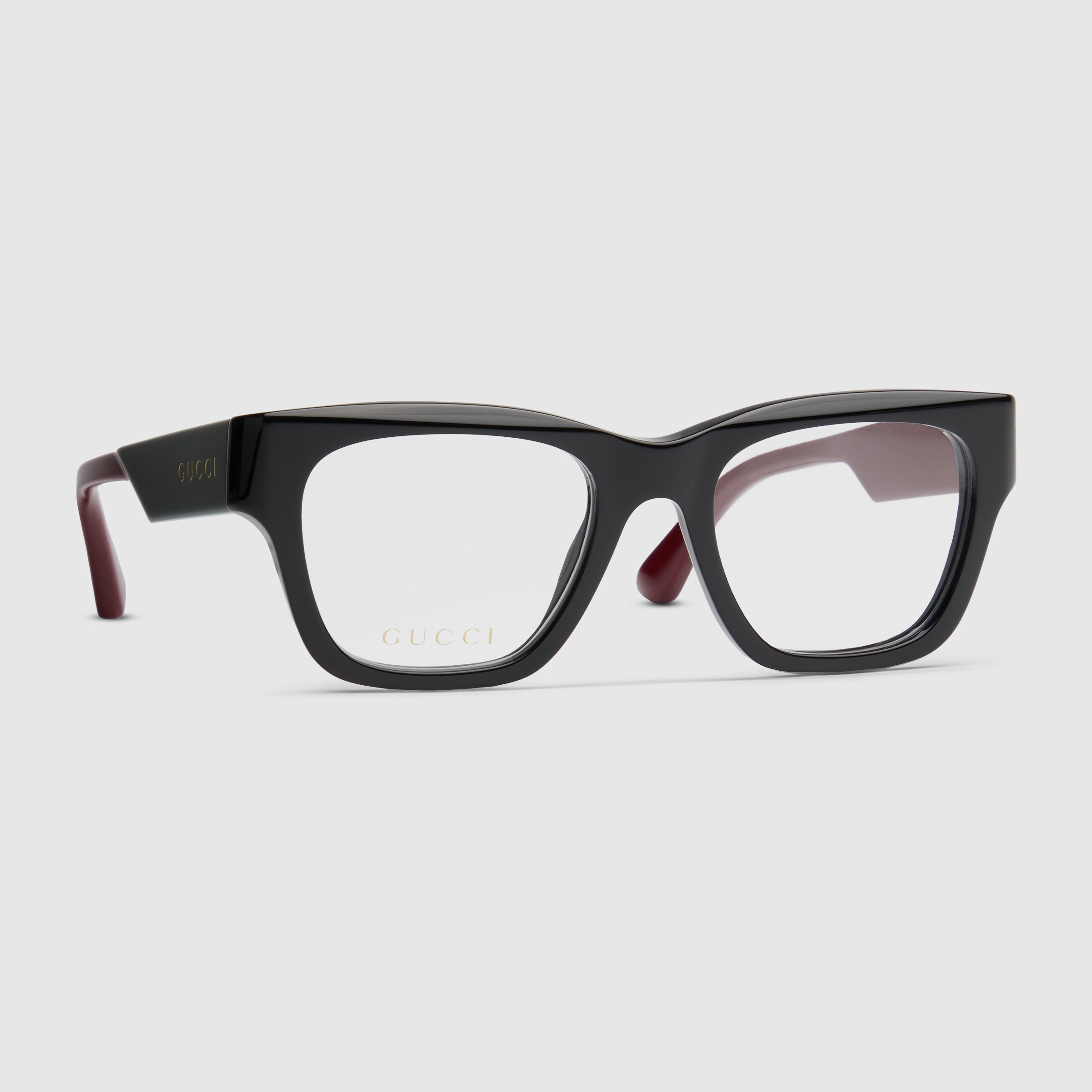 Square optical frame in black | GUCCI® US