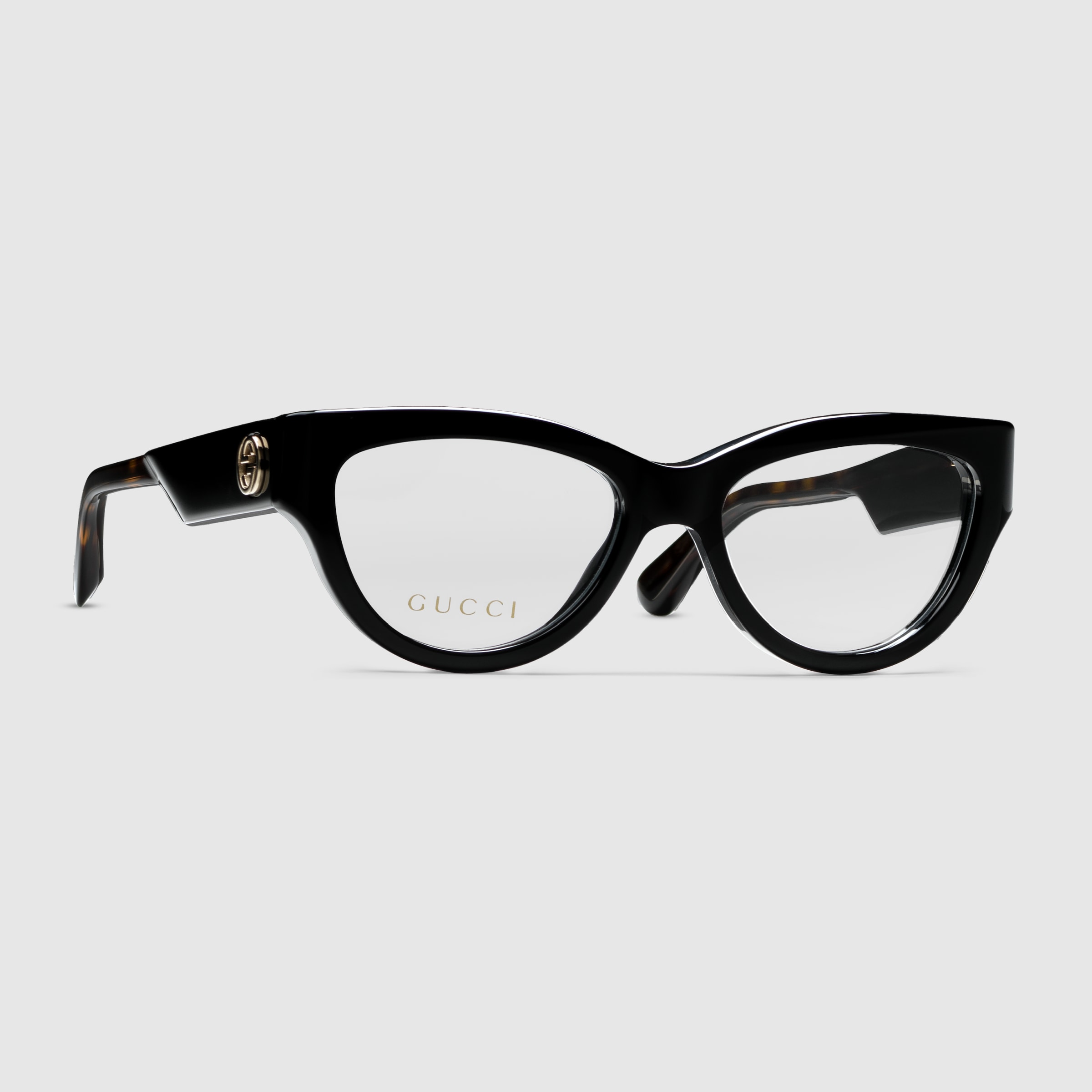Cat eye optical frame in black | GUCCI® AE