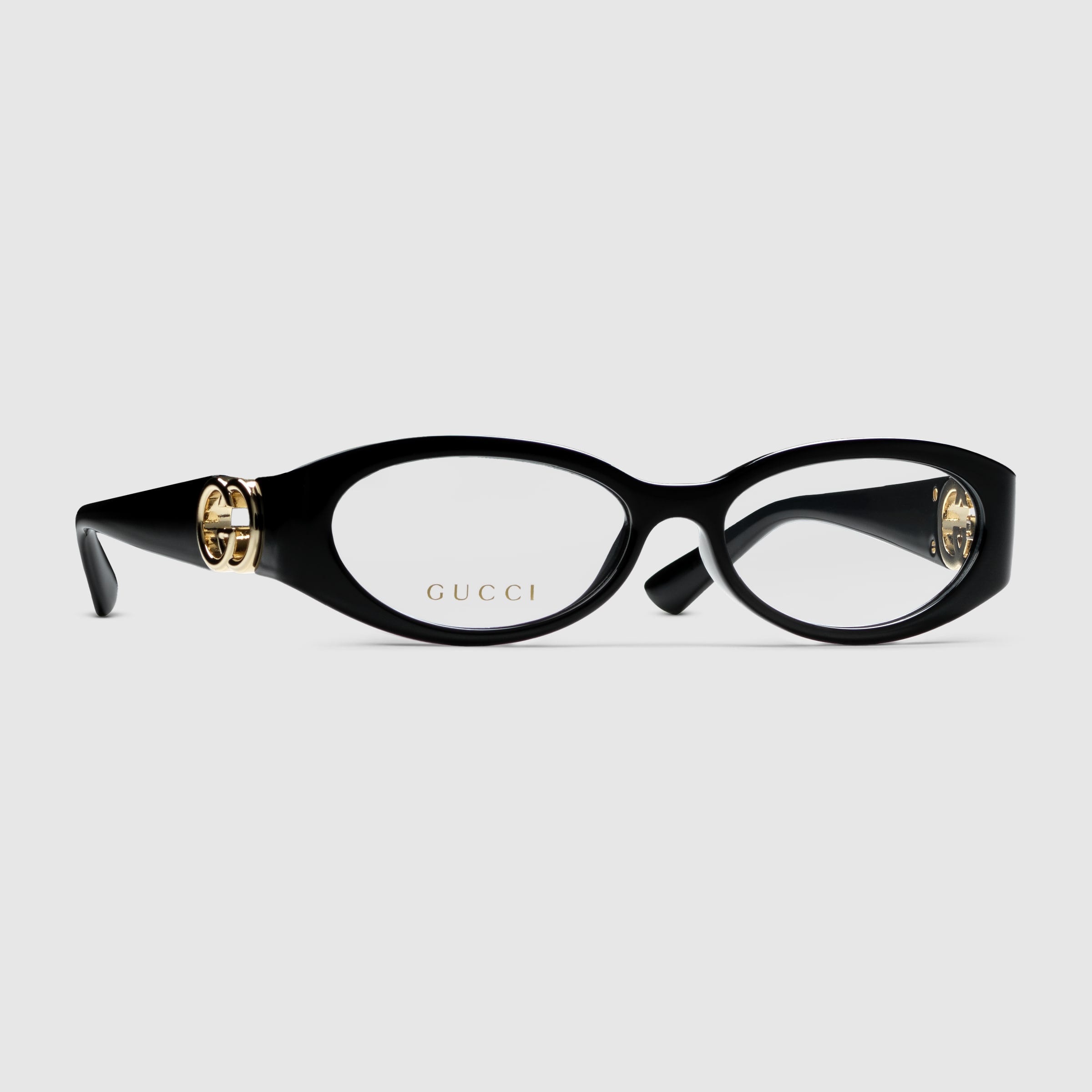 Rectangular fit optical frame in black | GUCCI® US