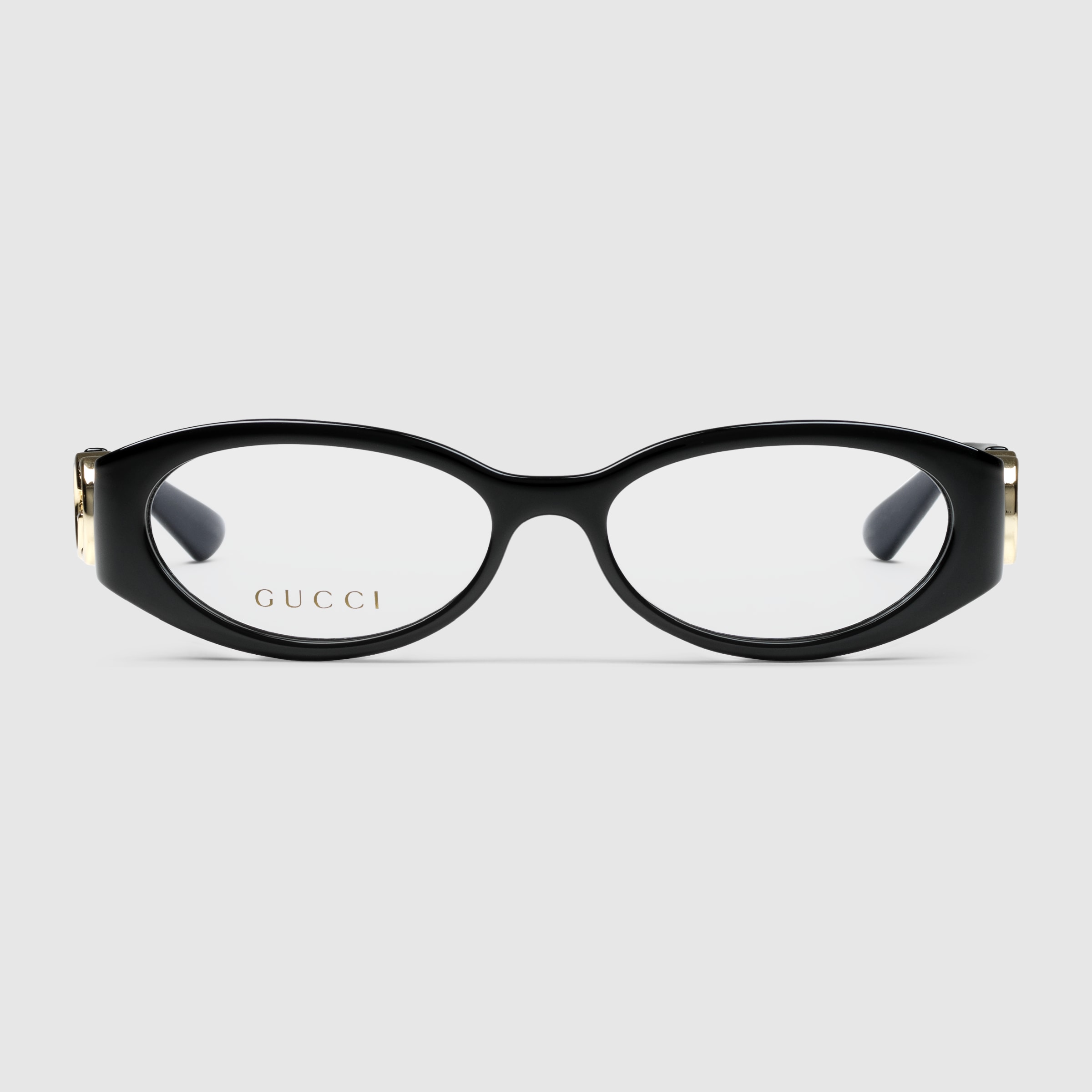Rectangular fit optical frame in black | GUCCI® Australia