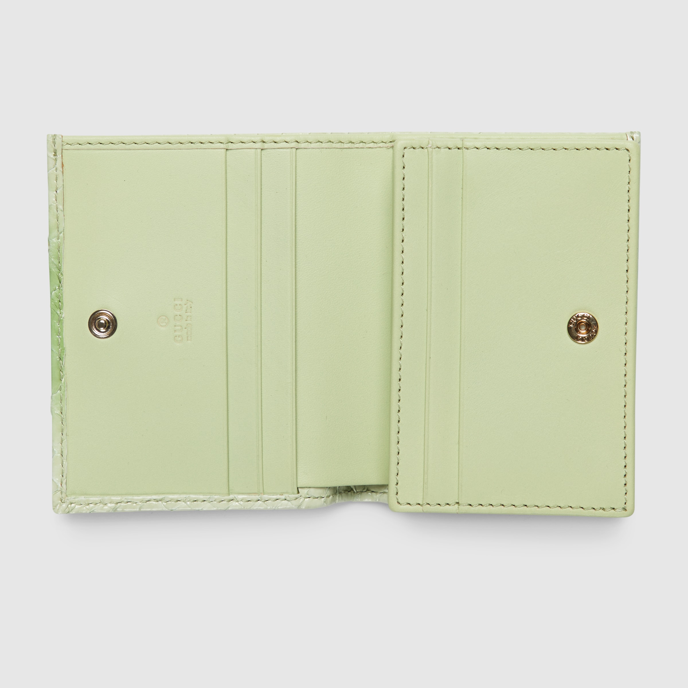 GG Marmont python card case wallet in gradient green | GUCCI® US