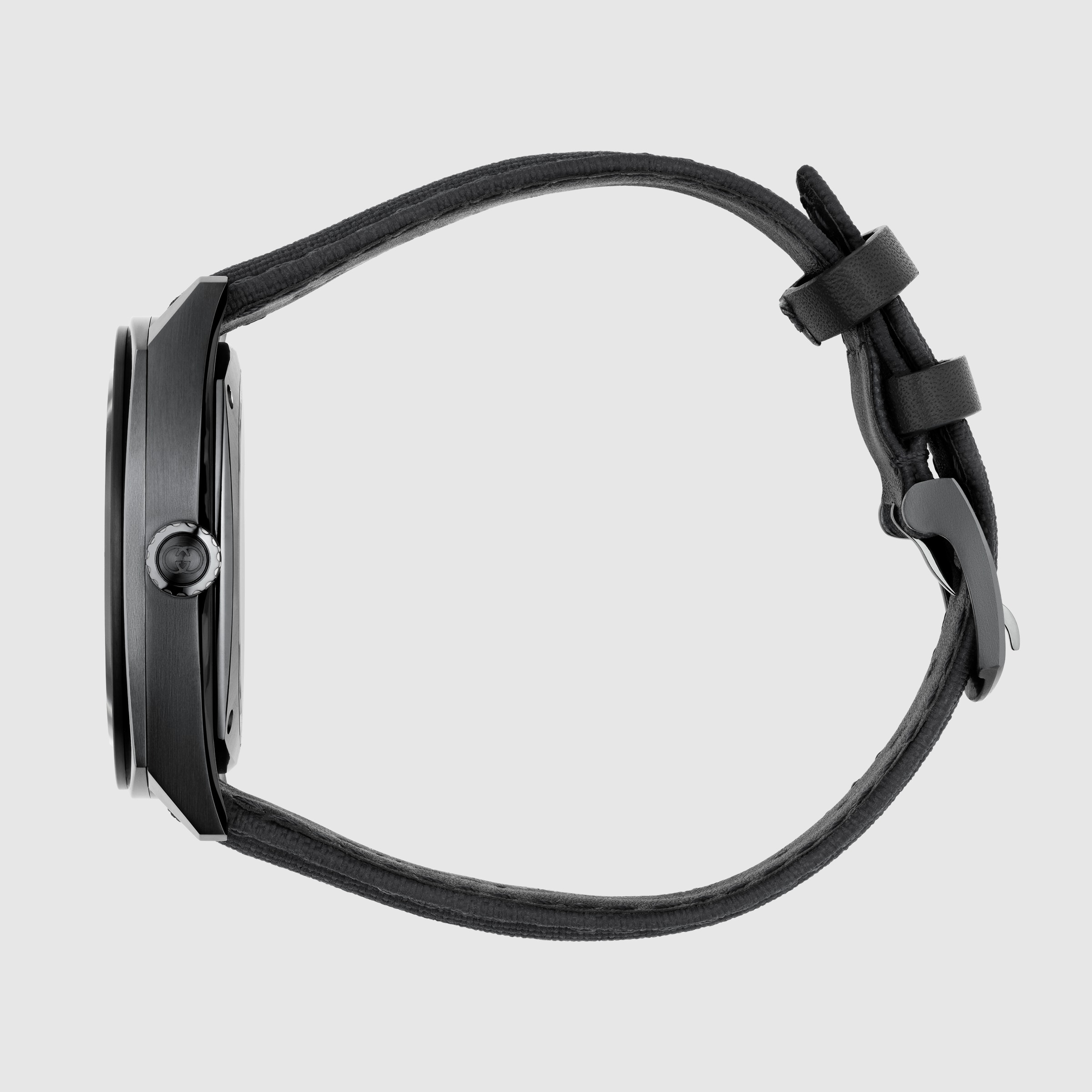 Gucci Interlocking watch, 41mm in black rubber | GUCCI® US