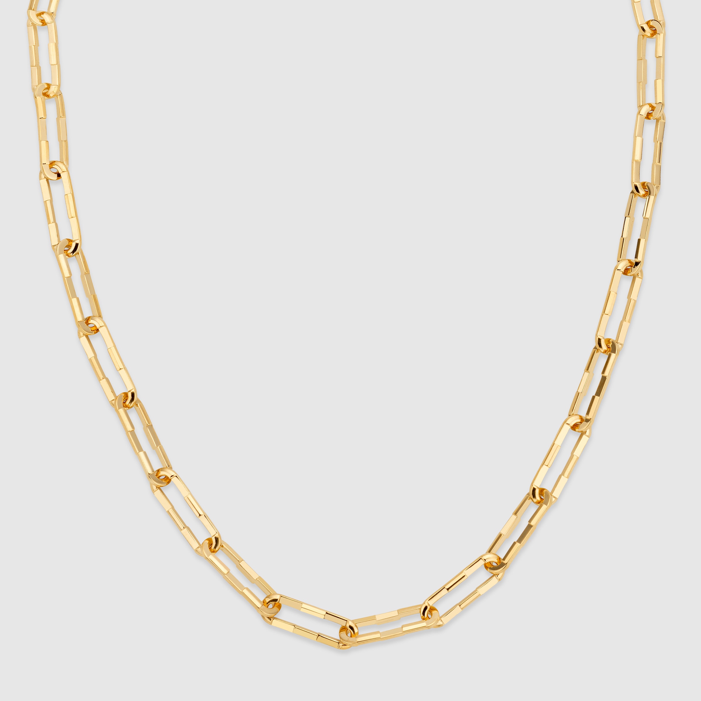 Gucci Link to Love wide chain necklace in 18k yellow gold | GUCCI® US