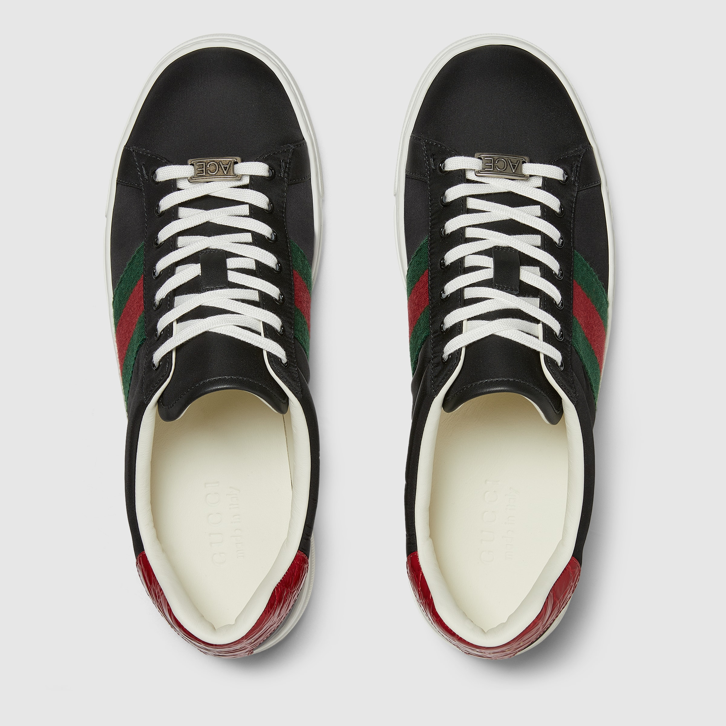 Men's Ace sneaker in black nylon | GUCCI® US