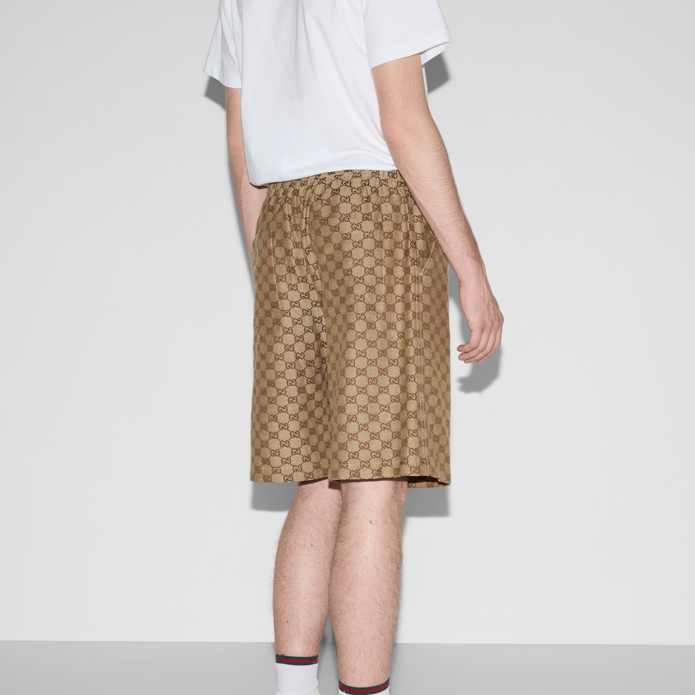 グッチ メンズ ウェアGGスプリーム リネン ショートパンツ | GUCCI公式