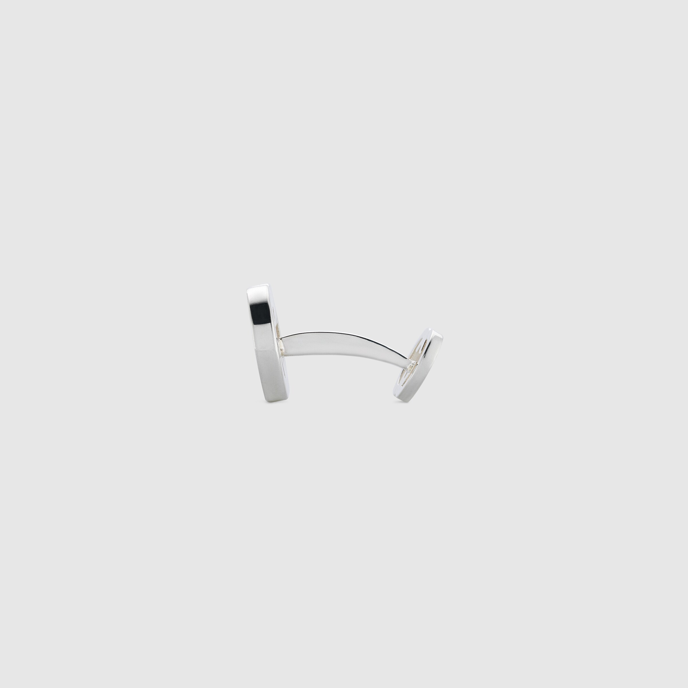 Gucci Interlocking enamel cufflinks in 941 sterling silver | GUCCI® US