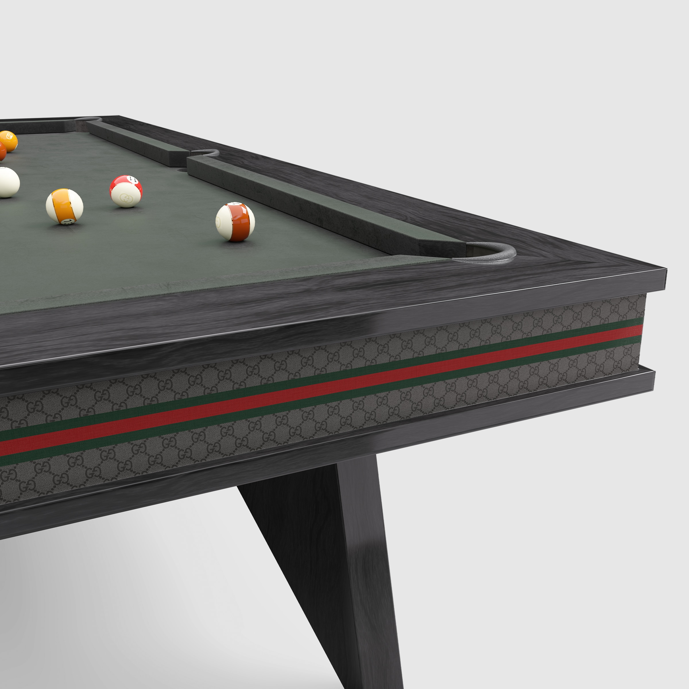 Pool table in grey and black GG Supreme | GUCCI® US