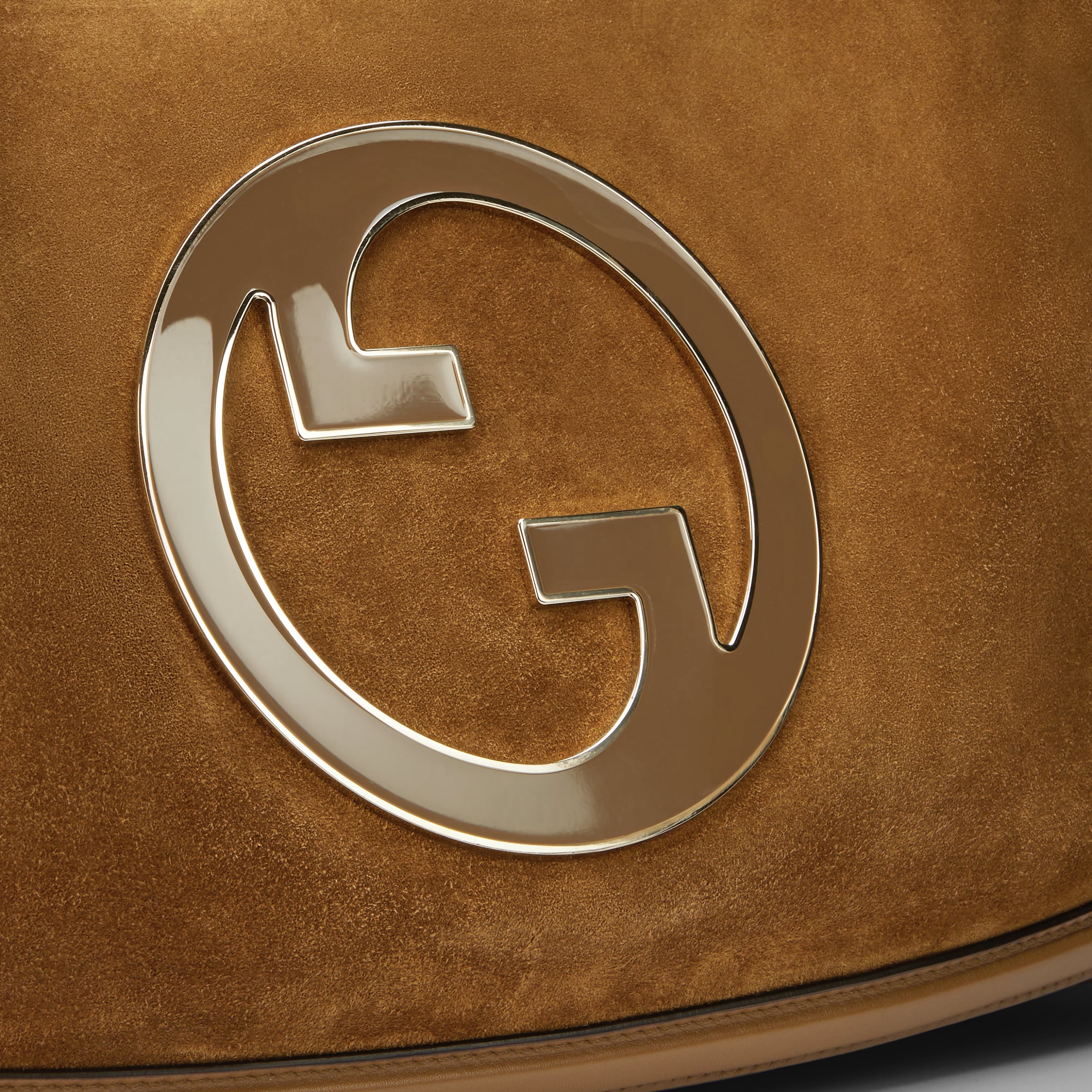 Gucci Blondie large top handle bag in light brown suede | GUCCI® PT