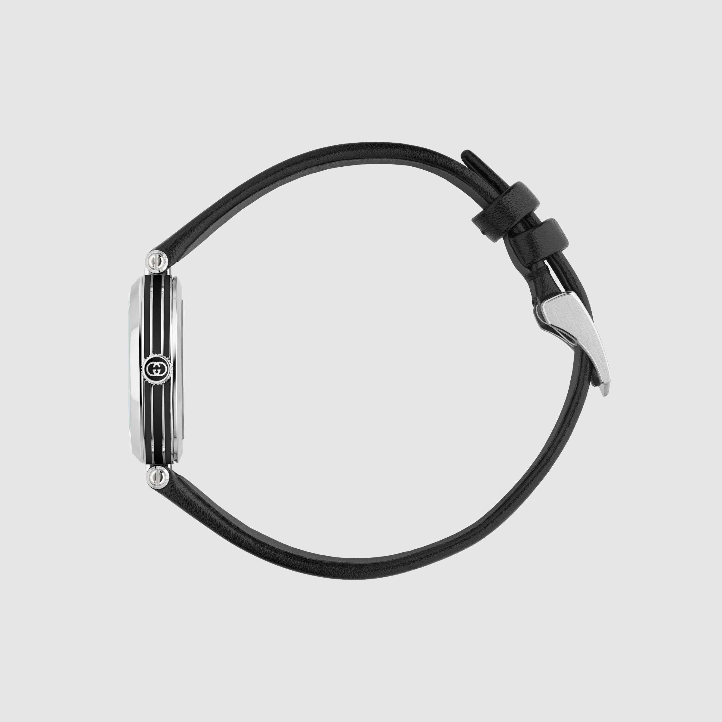 Model 2000 watch, 24mm in black leather | GUCCI® US