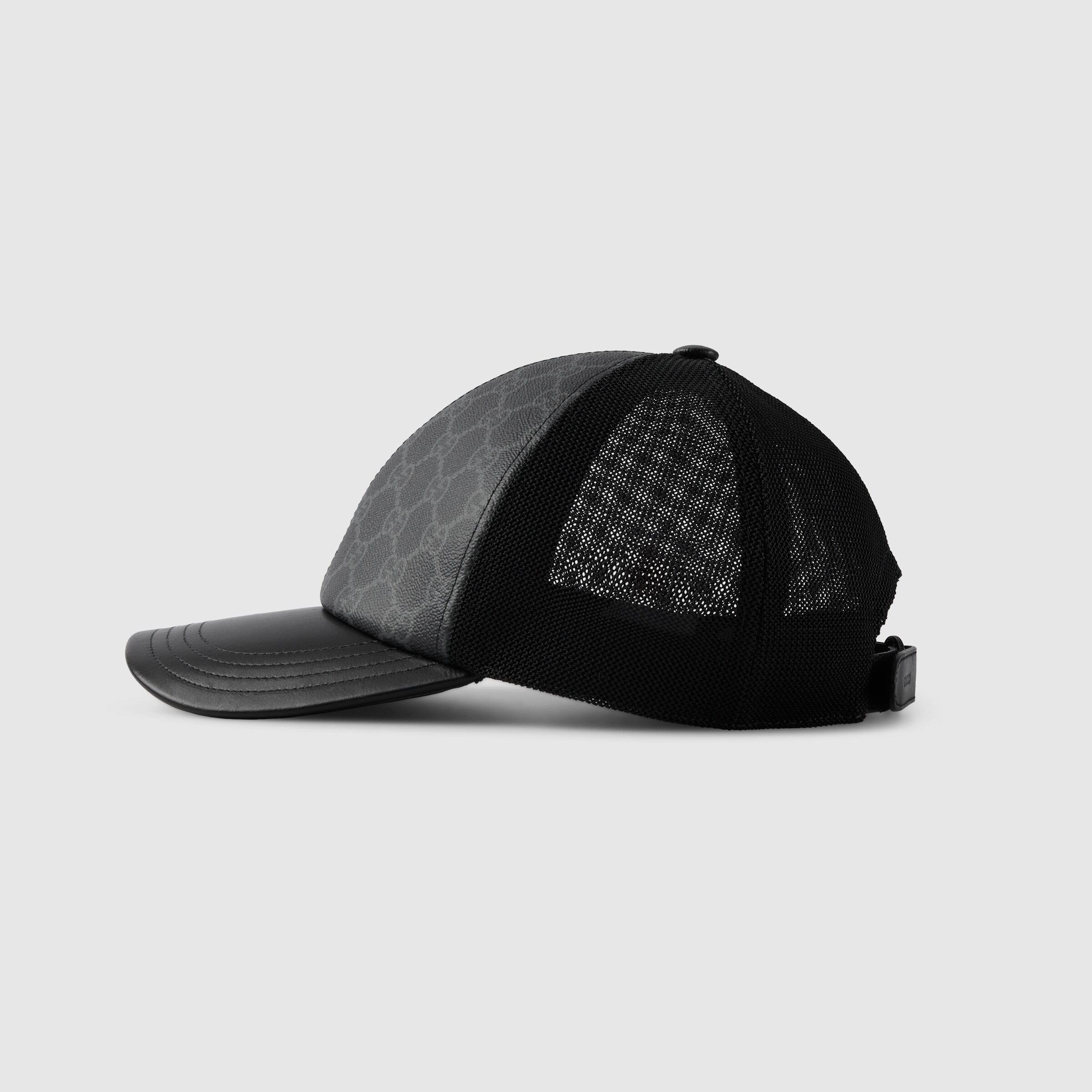GG Monogram canvas baseball hat in black | GUCCI® Australia