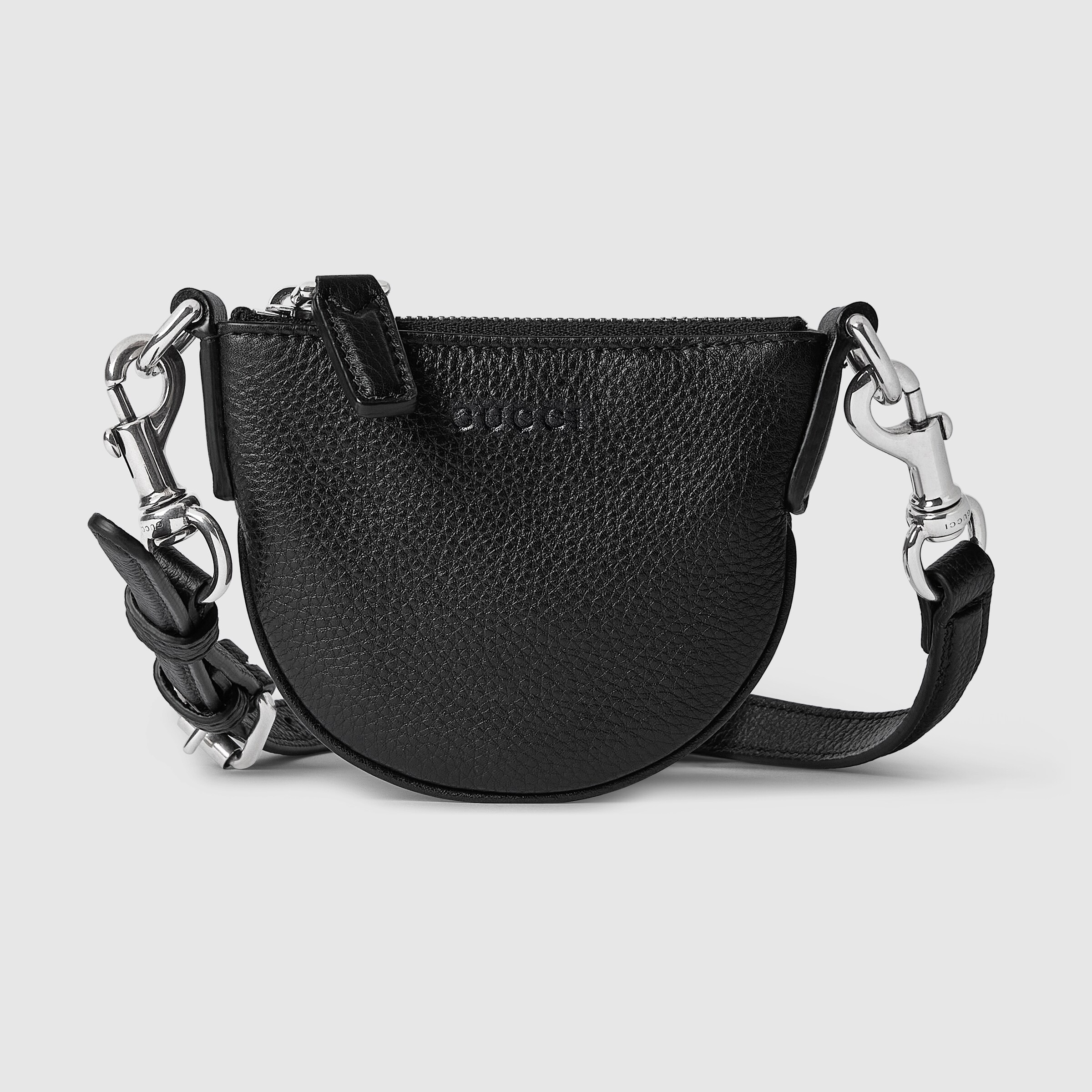 Gucci B nano bag in black leather | GUCCI® SG