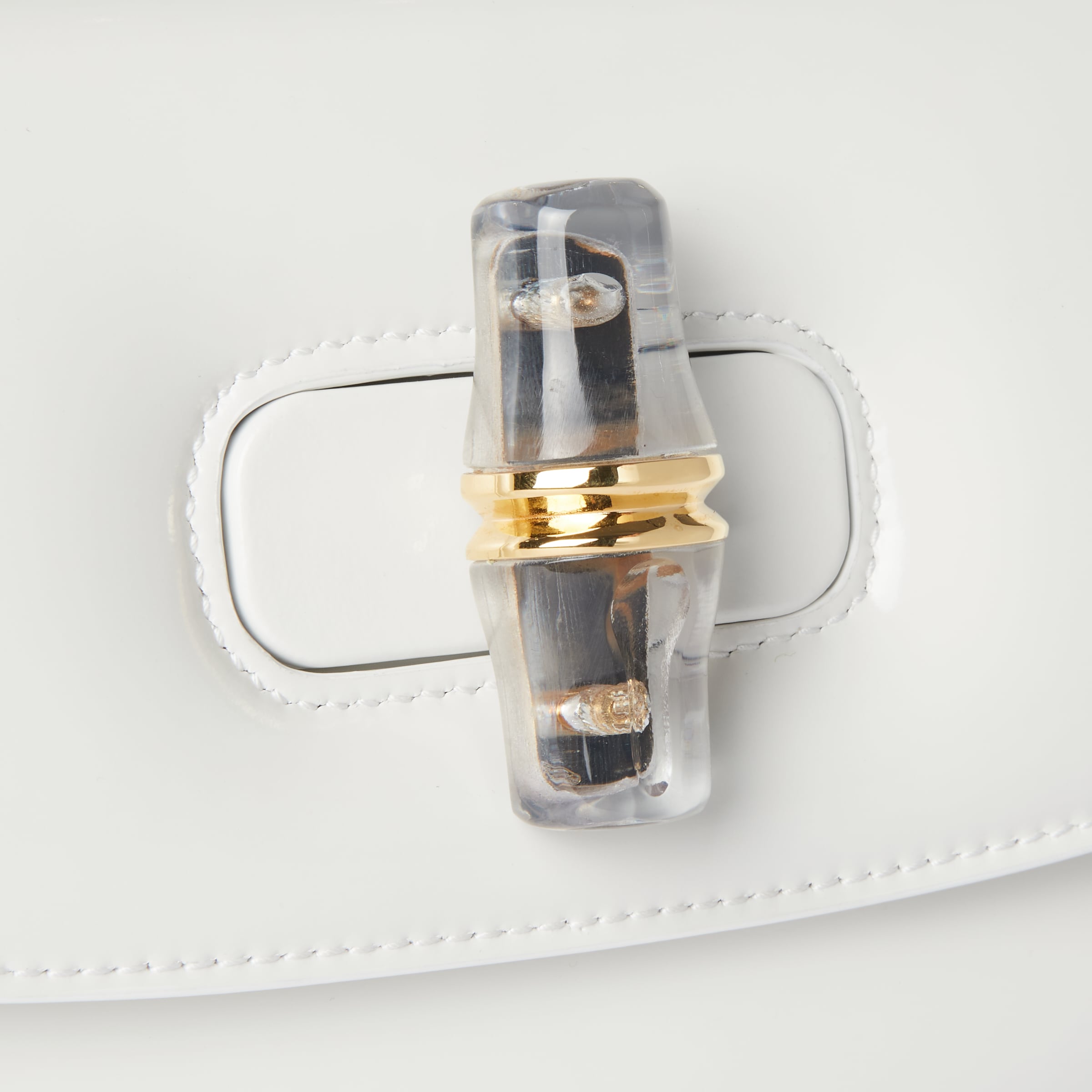Gucci Bamboo Diva small top handle bag in white leather | GUCCI® Australia