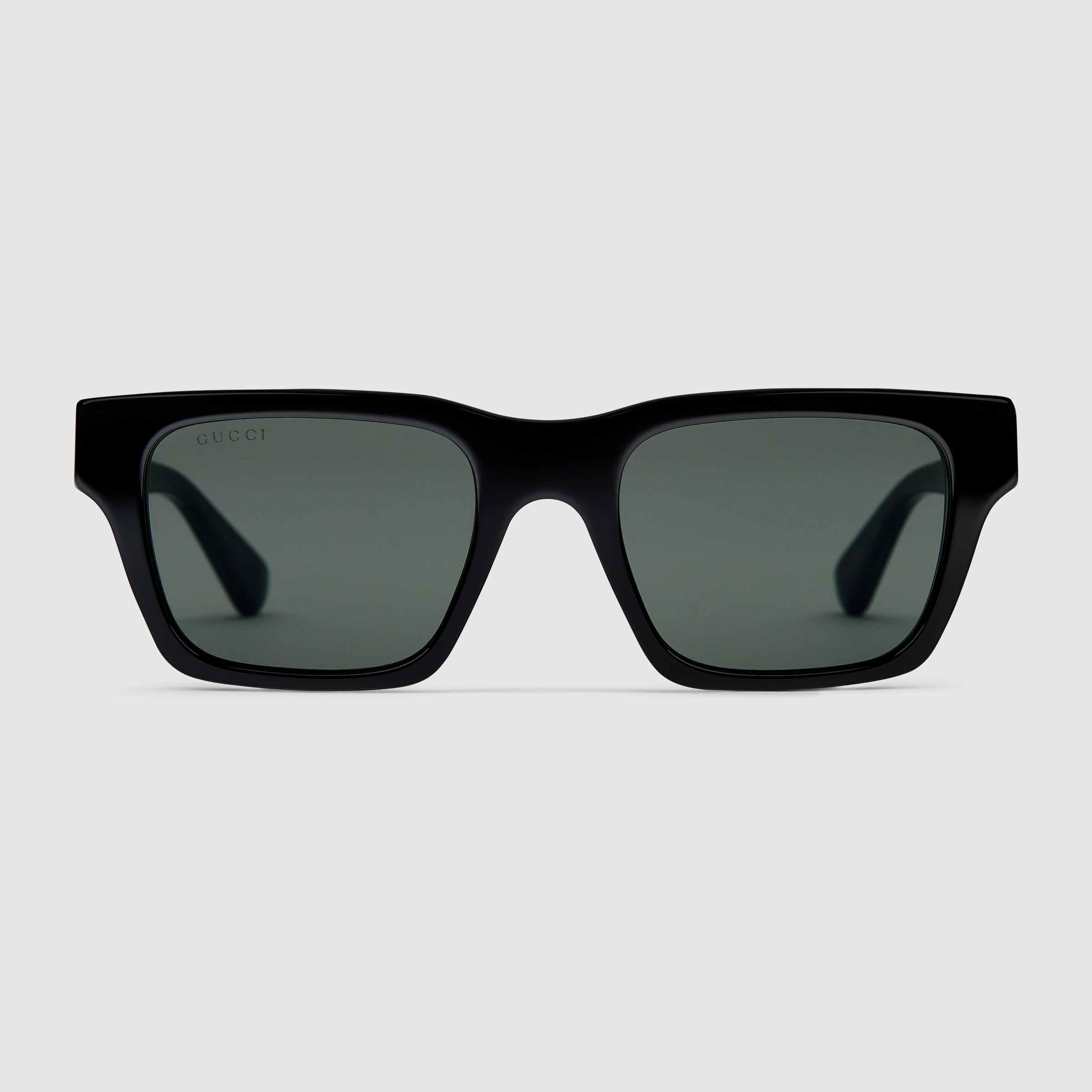 Rectangular frame sunglasses in black | GUCCI® US