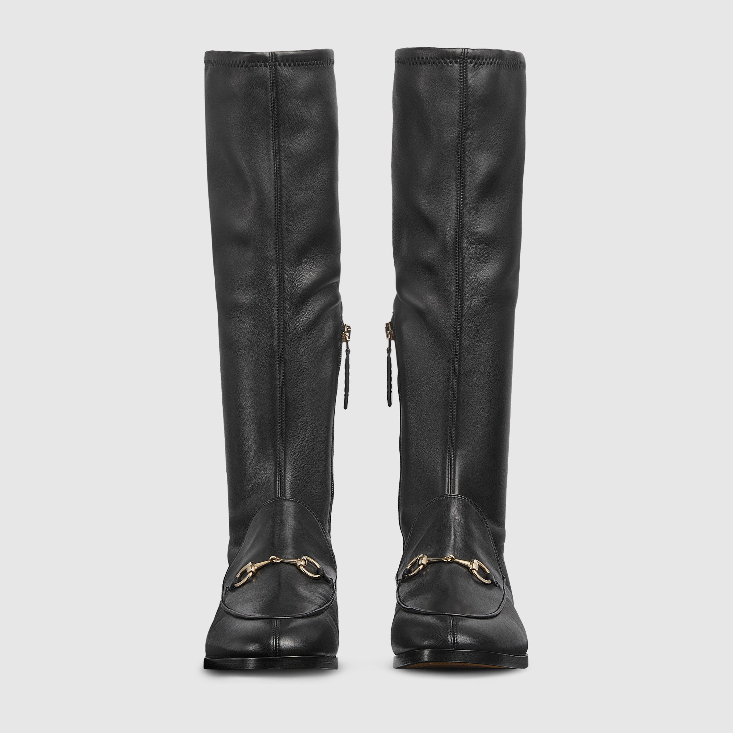 Bottes Gucci Jordaan pour femme en cuir noir | GUCCI® Canada