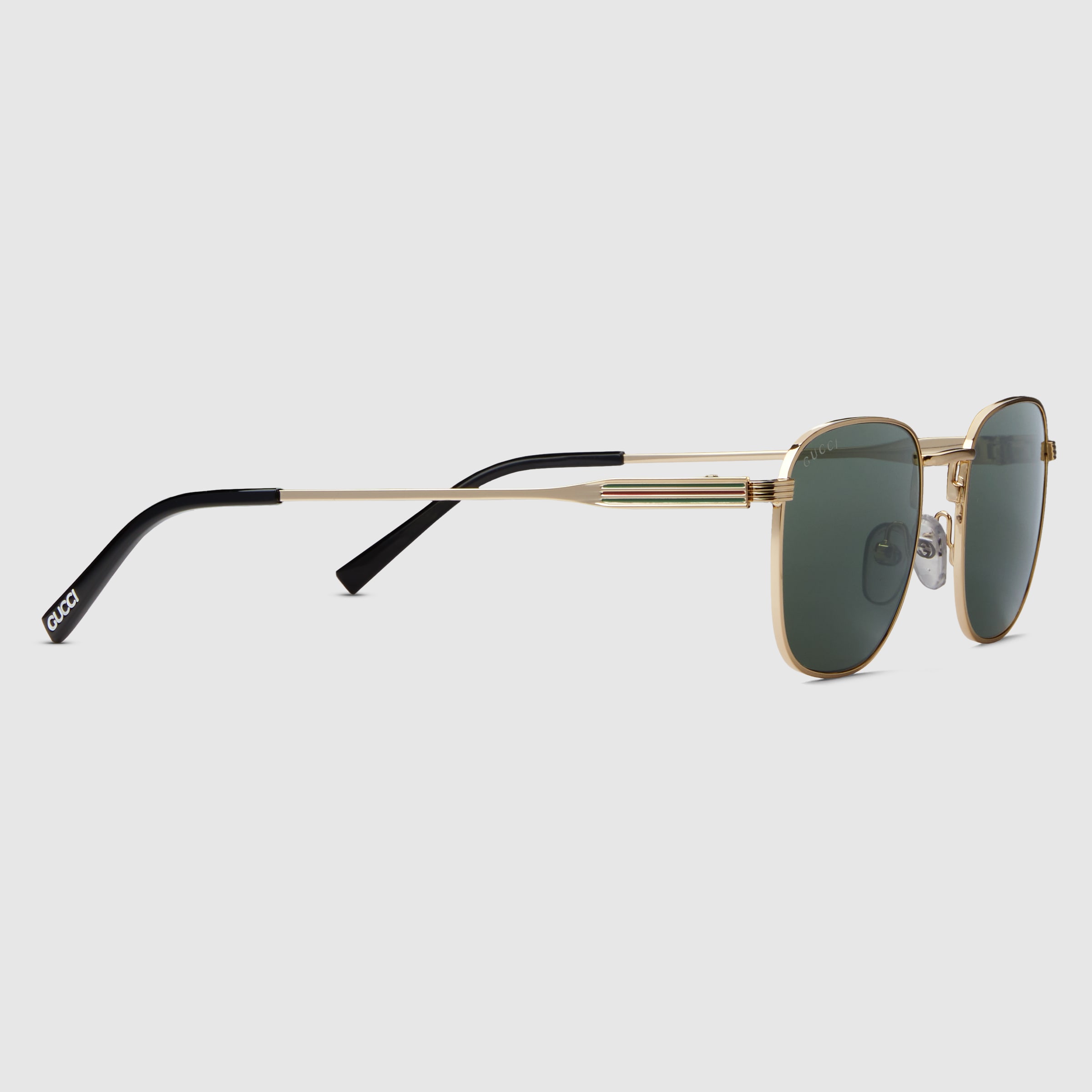 Round frame sunglasses in gold-toned | GUCCI® US