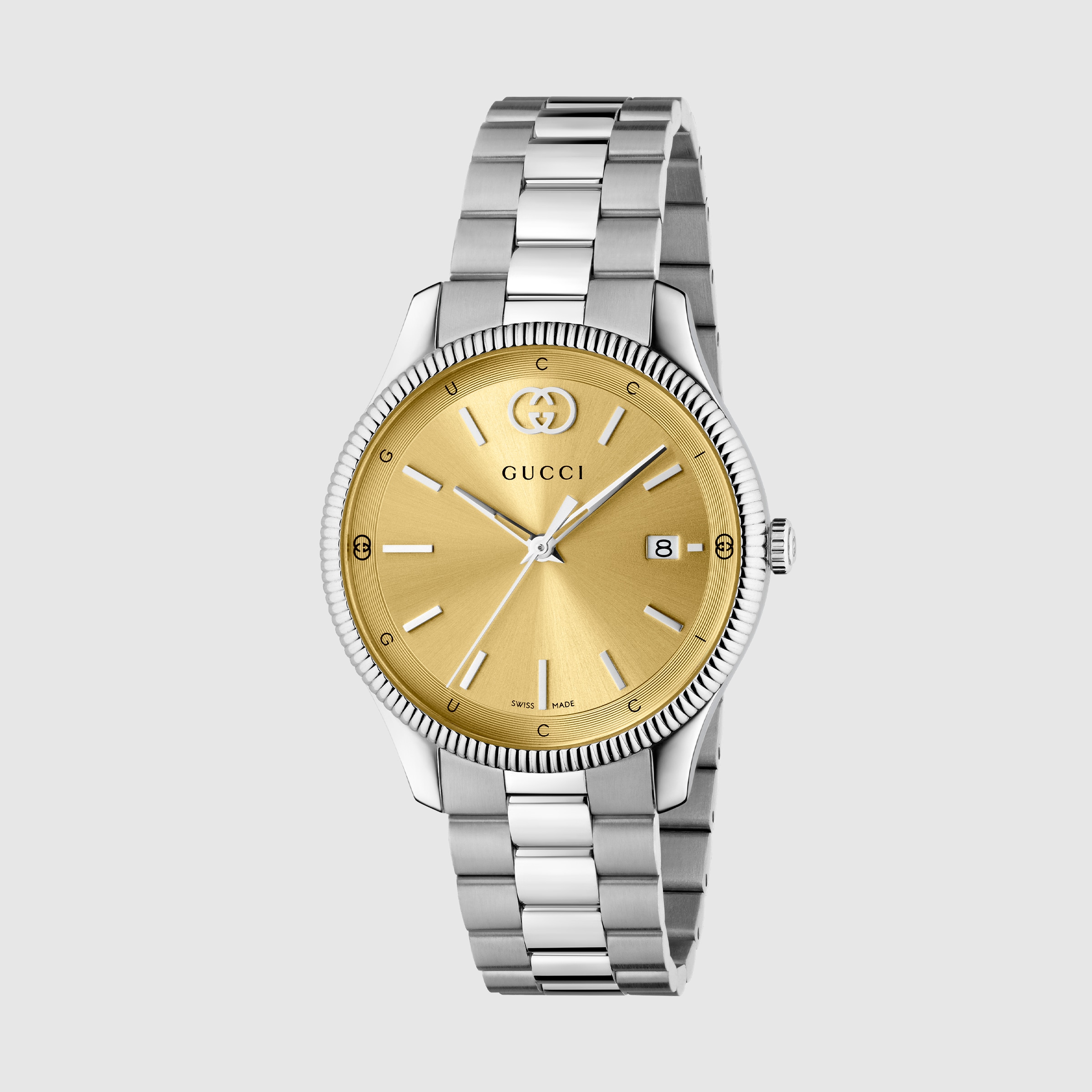 G-Timeless watch, 38mm in steel | GUCCI® US