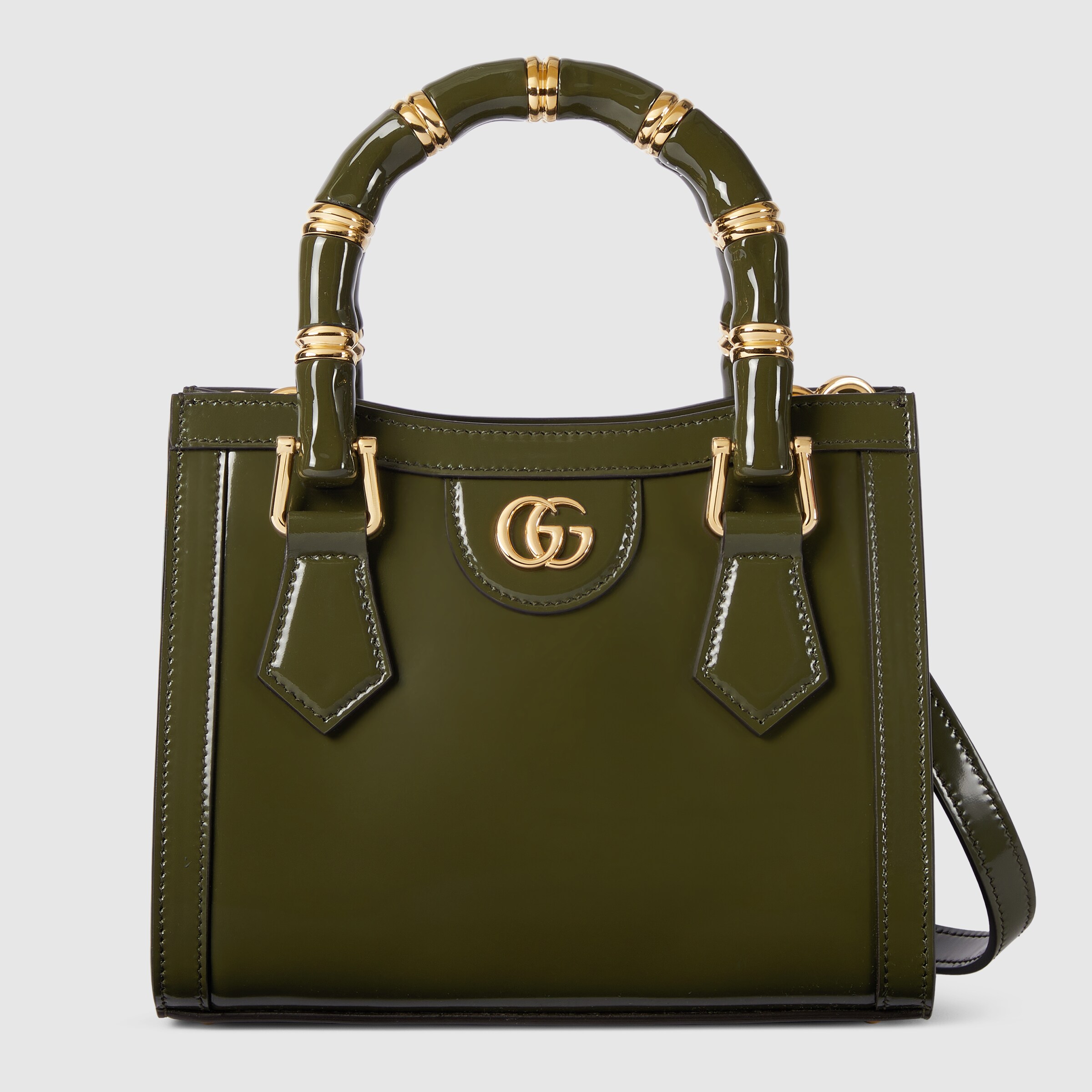 Gucci Diana small tote bag in forest green | GUCCI® AE