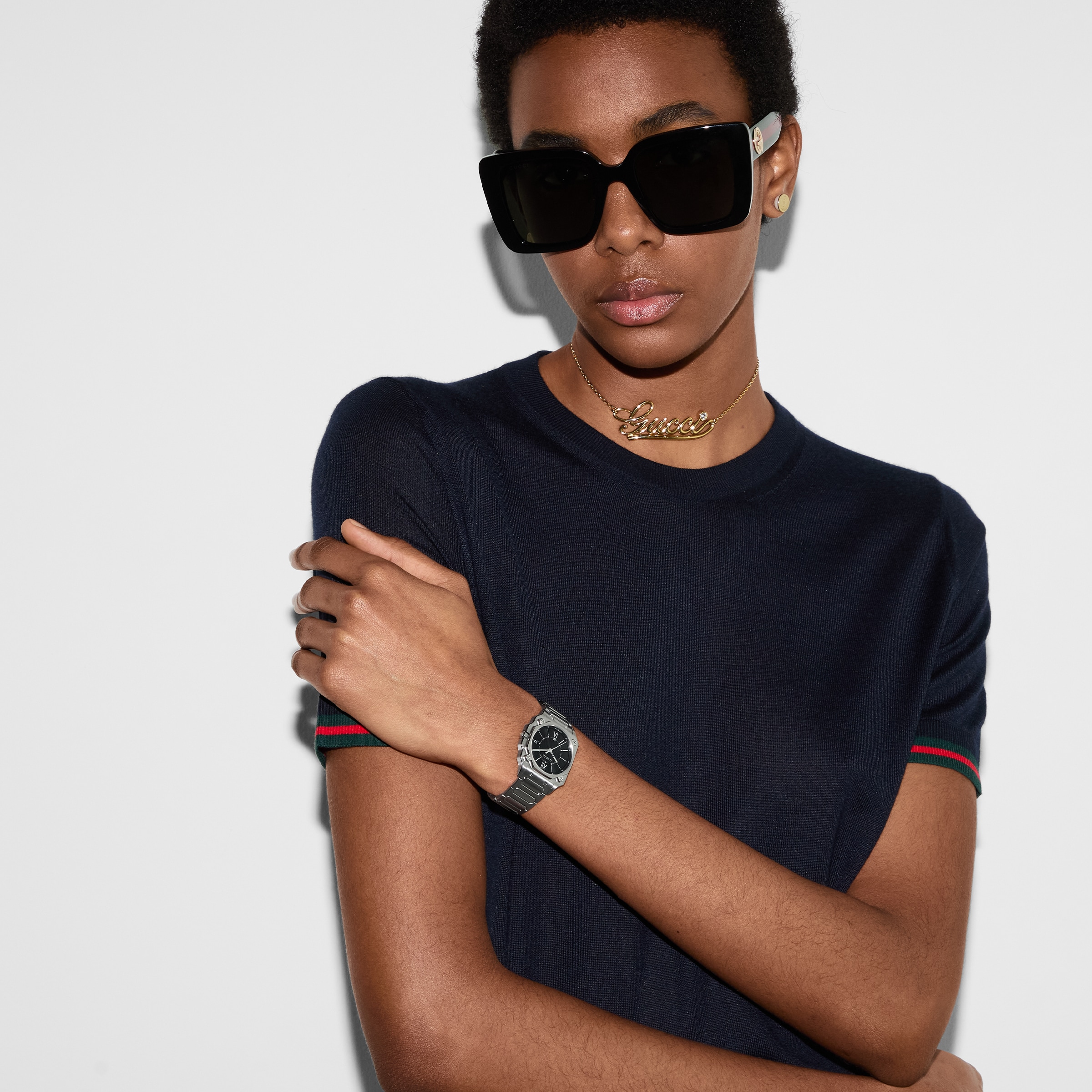 G-Flat, 30mm watch in steel | GUCCI® US