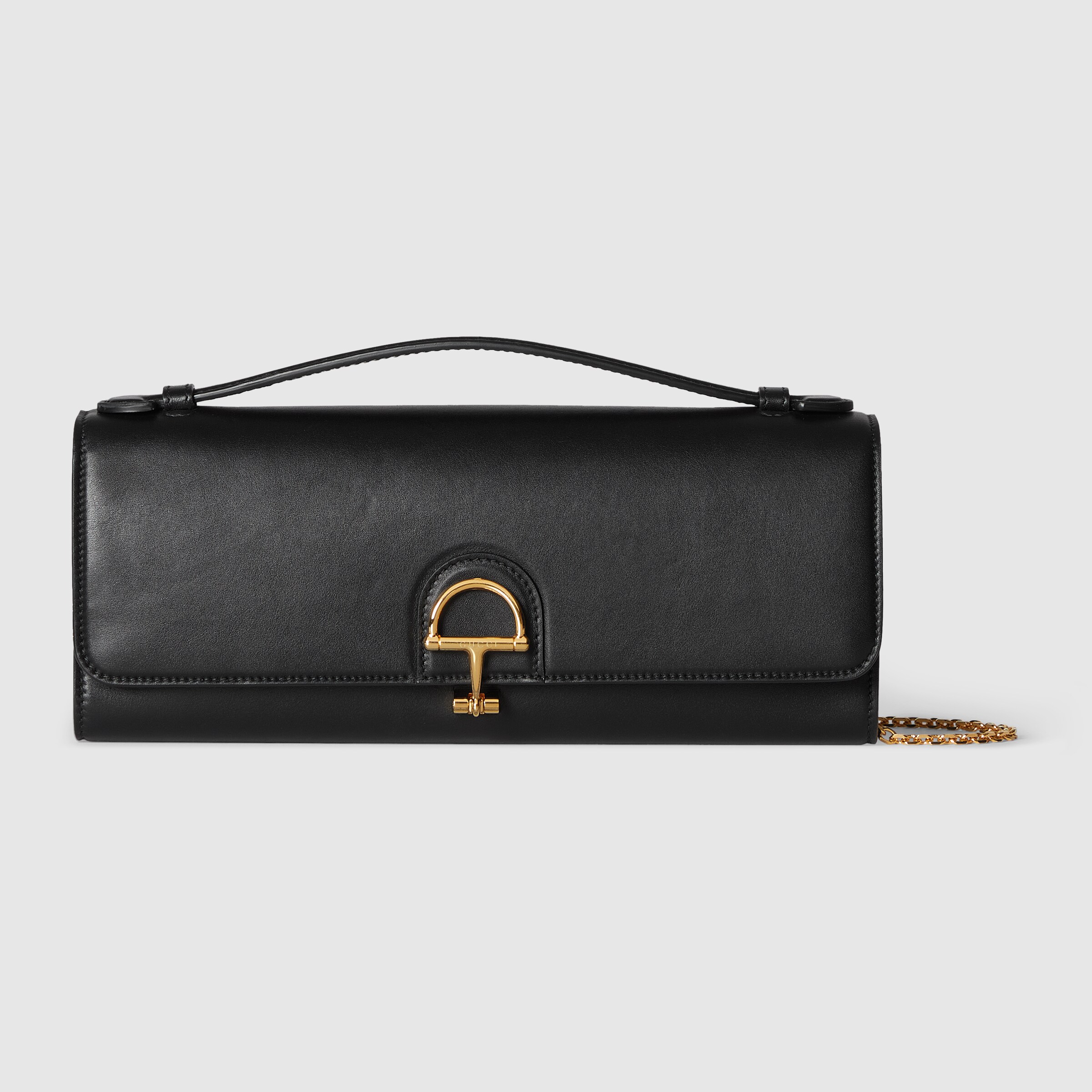 Gucci 73 clutch in black leather | GUCCI® Canada