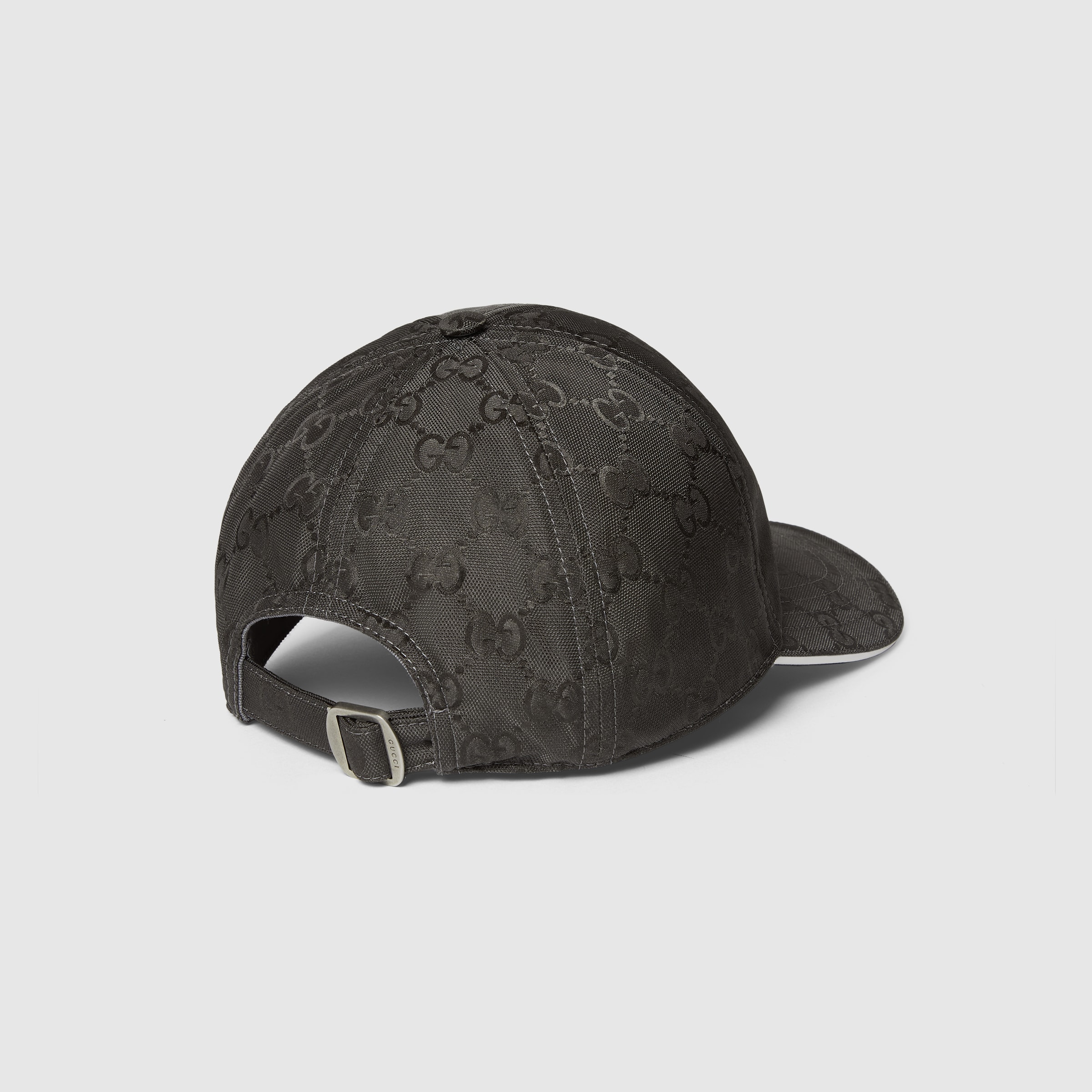 GG nylon baseball hat in grey | GUCCI® Canada
