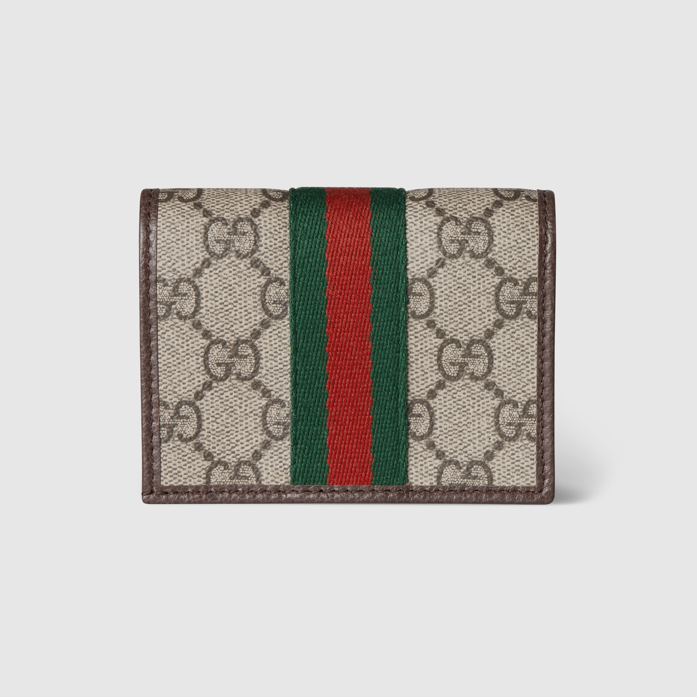 Ophidia small wallet in beige and brown GG Supreme | GUCCI® SG