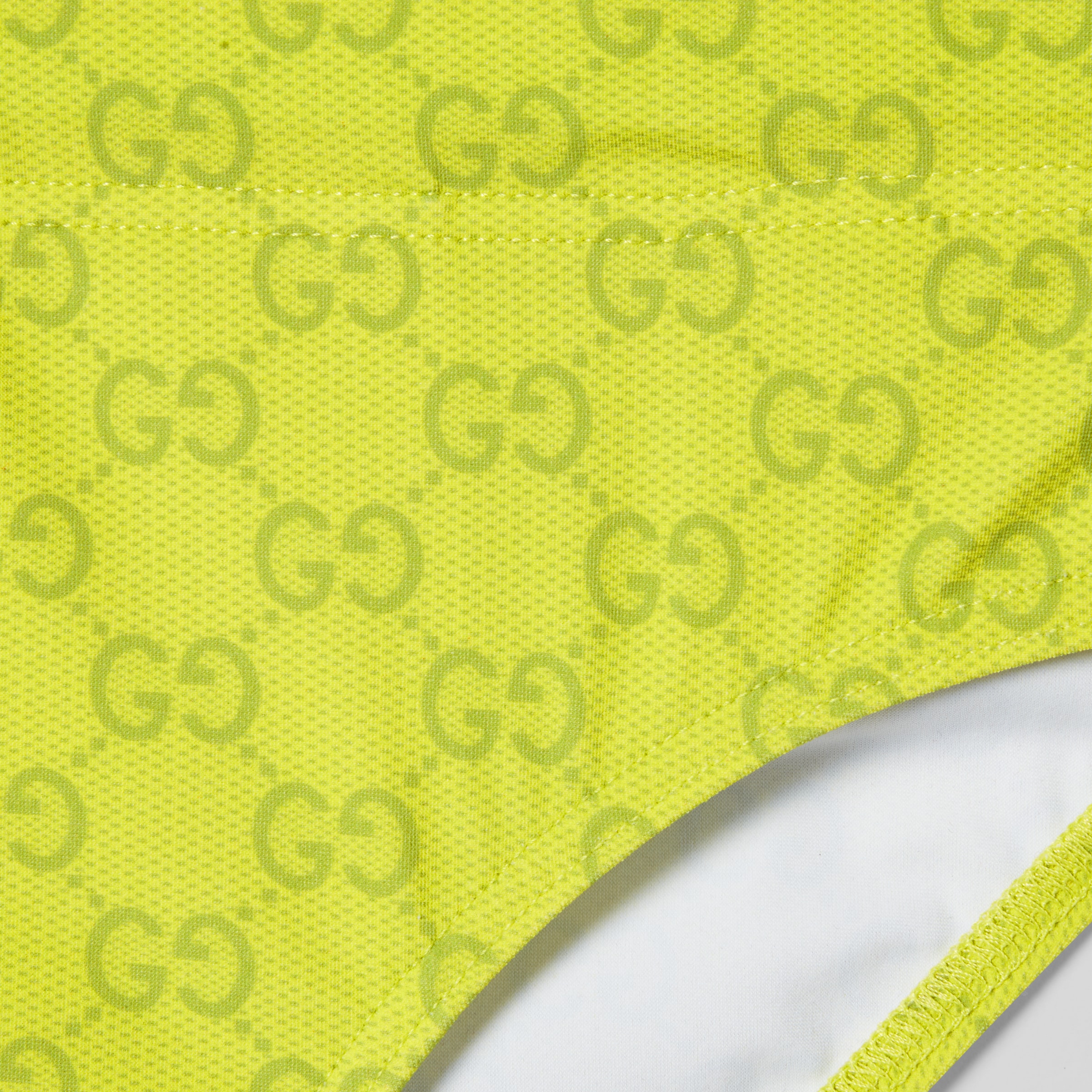 GG elastane swim briefs in lime green | GUCCI® ZA