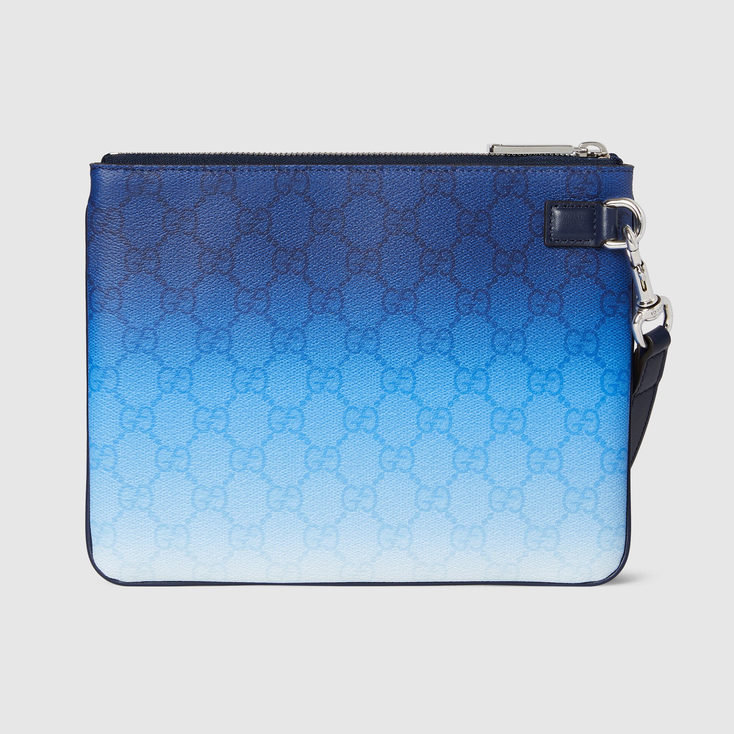 Gucci Chroma small pouch in gradient blue fabric | GUCCI® UK