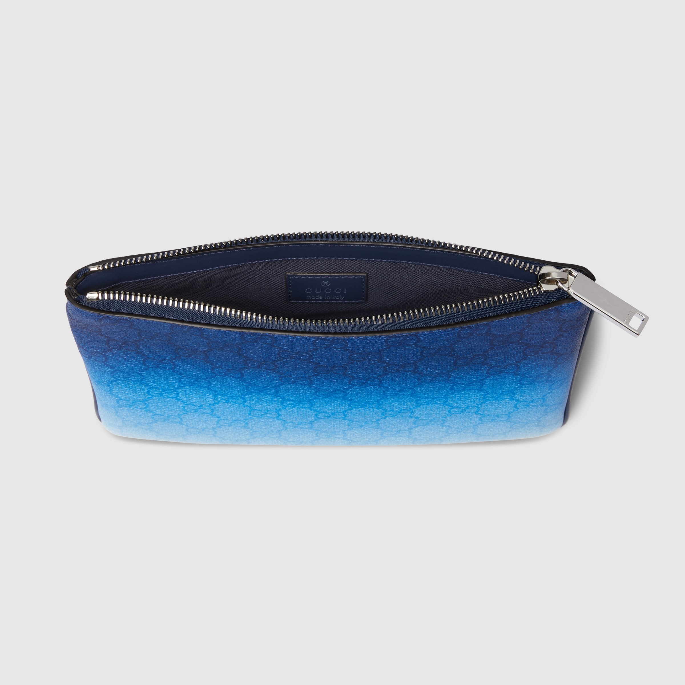 Gucci Chroma small pouch in gradient blue fabric | GUCCI® UK