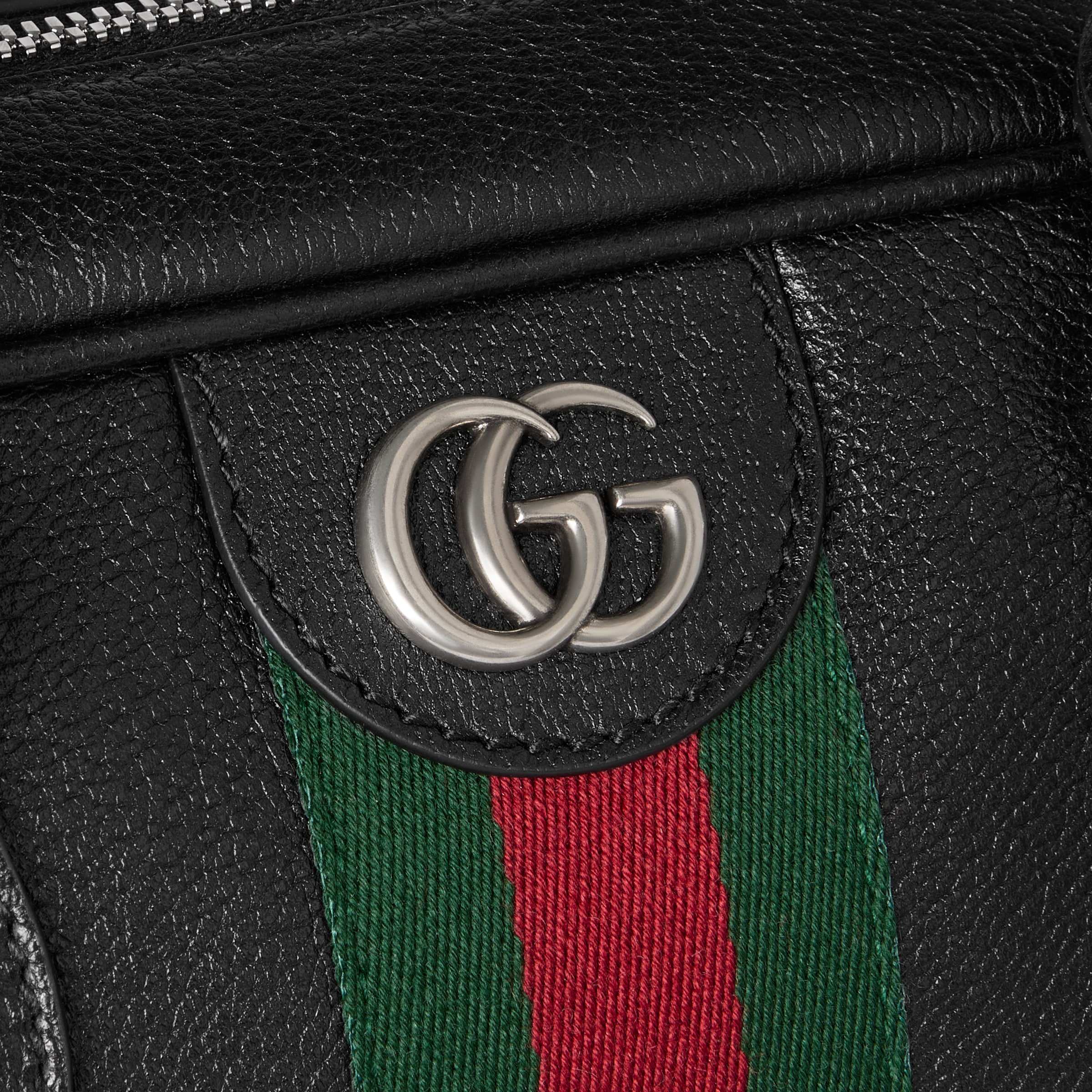 Mallette Ophidia grand format en cuir doux noir | GUCCI® FR