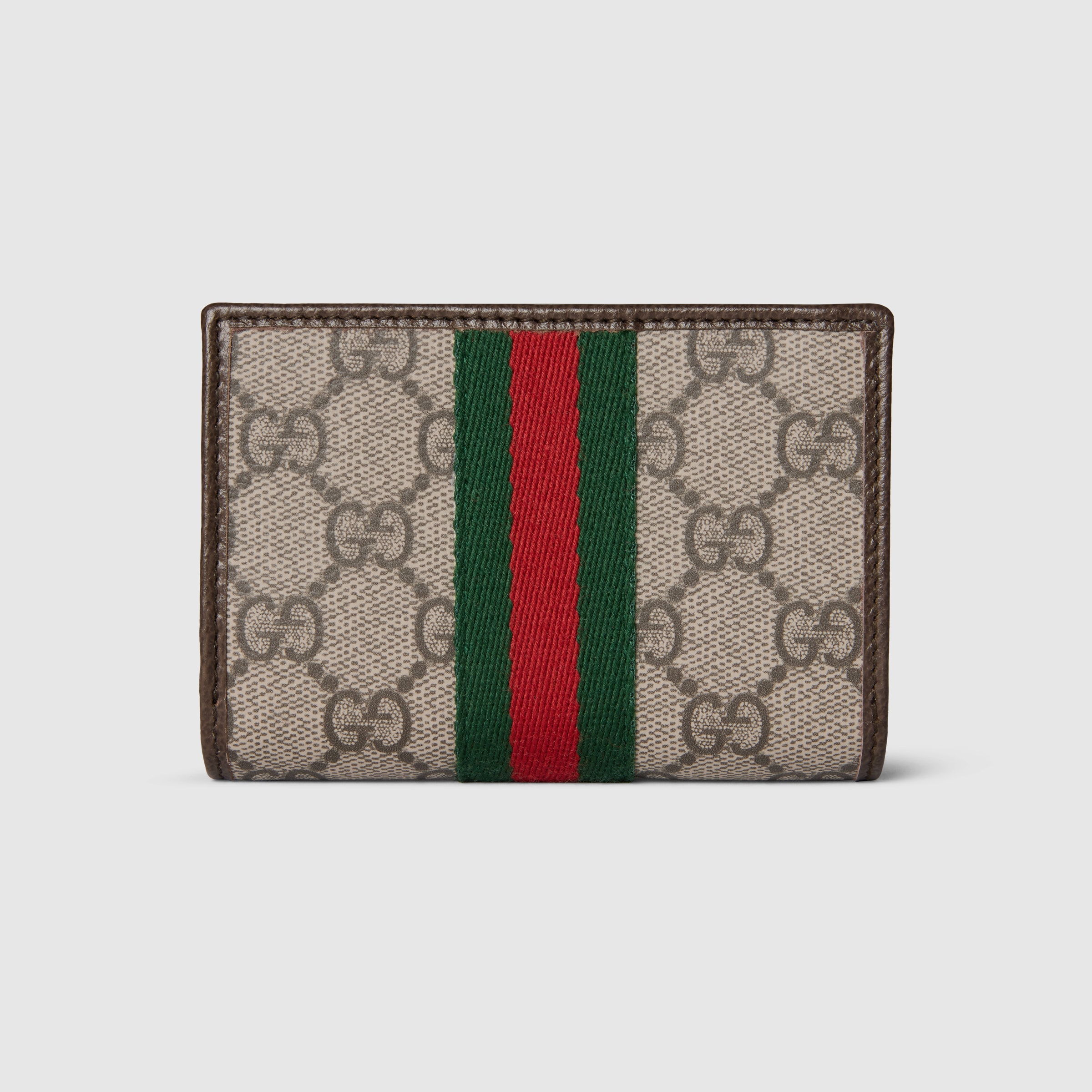Ophidia small wallet in beige and brown GG Supreme | GUCCI® SG