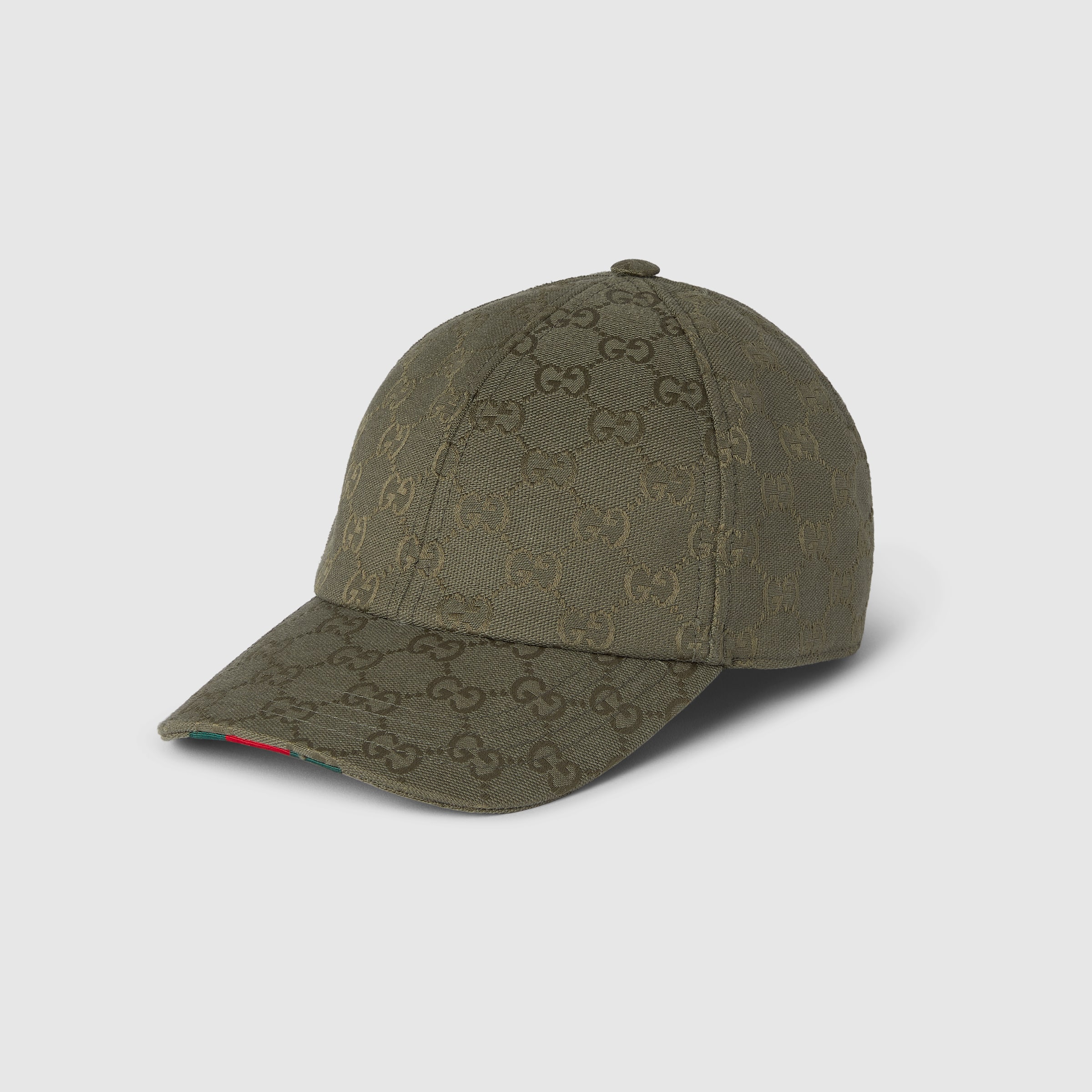 GG canvas baseball hat in forest green | GUCCI® ZA