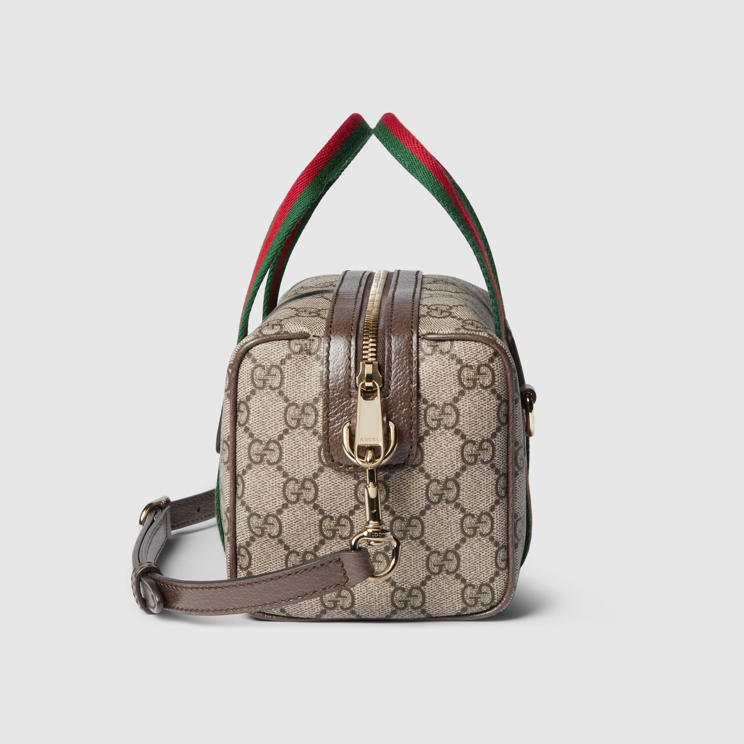 Gucci Mini GG duffle bag in beige and brown GG fabric | GUCCI® NL
