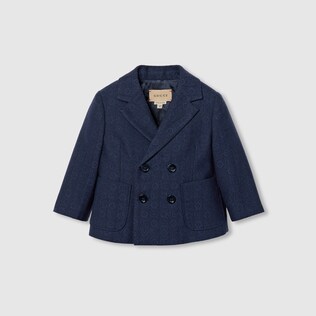 Short damier bouclé wool dress in black | GUCCI® US Short damier bouclé wool dress in black | GUCCI® US