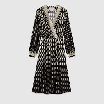 Black Print silk dress with scarf | GUCCI® SE
