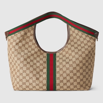Gucci Giglio large tote bag in beige and brown GG canvas | GUCCI® US