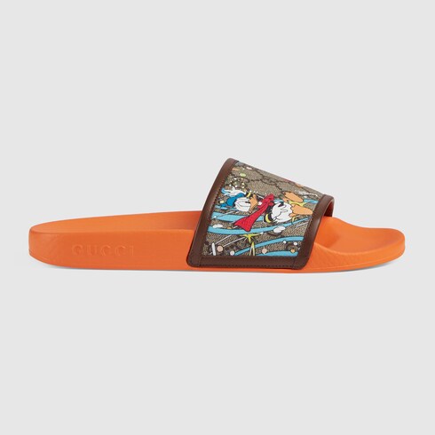Gucci Women's Disney x Gucci Donald Duck slide sandal - 6496552M1308962