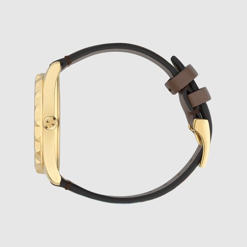 Lunar New Year Gucci Tiger G-Timeless watch, 38 mm in beige and ebony ...