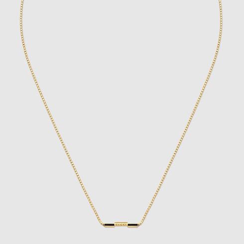 Gucci Link to Love necklace with 'Gucci' bar in Undefined Yellow Gold ...
