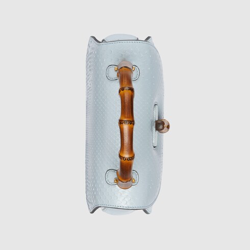 Gucci Bamboo 1947 python bag in Blue Precious Skins | GUCCI® SI