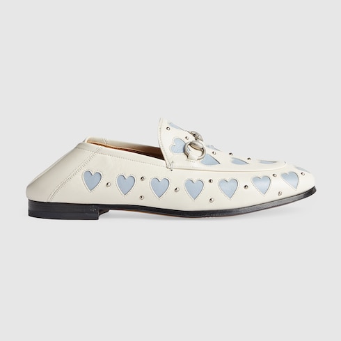 Gucci Lovelight loafer with Horsebit in white leather | GUCCI® Canada