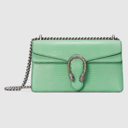 Dionysus small lizard shoulder bag in mint green | GUCCI® NL