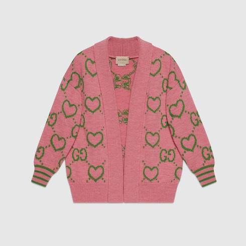Pink And Green Gucci Sweater