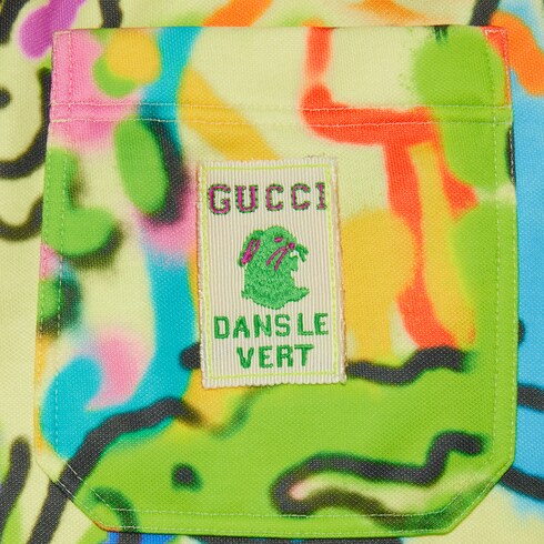 Bunny print jersey track bottom in ivory and multicolour | GUCCI® TH